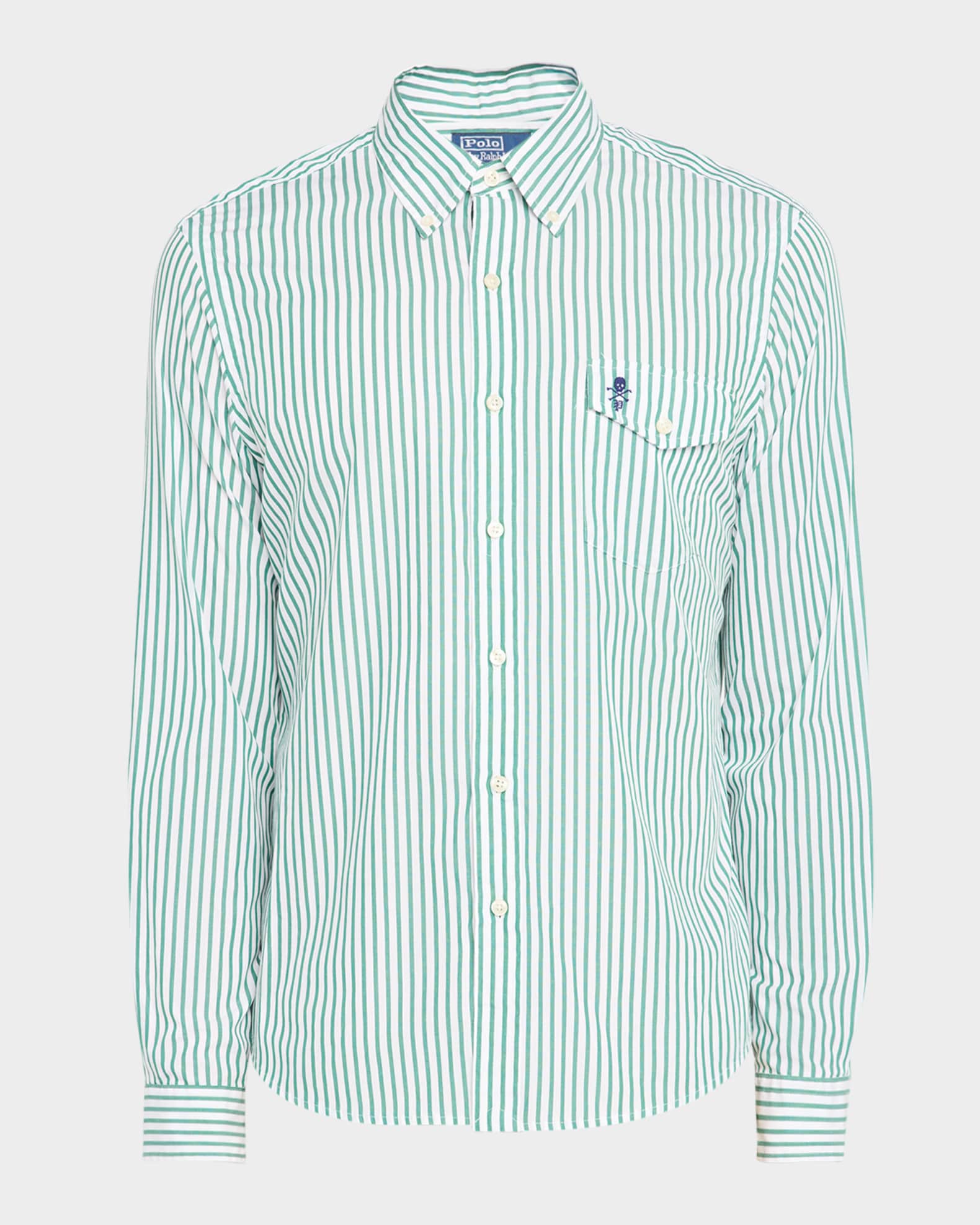 Polo Ralph Lauren Men's RL Prepster Classic Fit Striped Shirt | Neiman ...