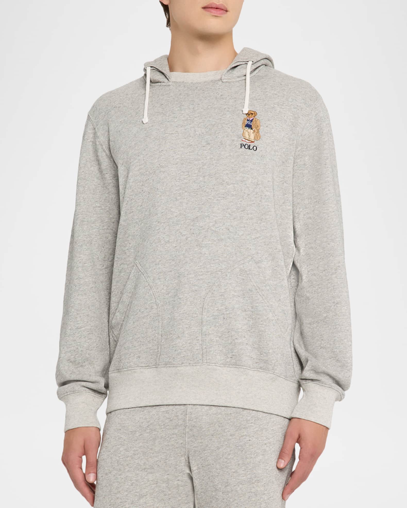 Polo Ralph Lauren Men's Polo Bear Fleece Hoodie | Neiman Marcus