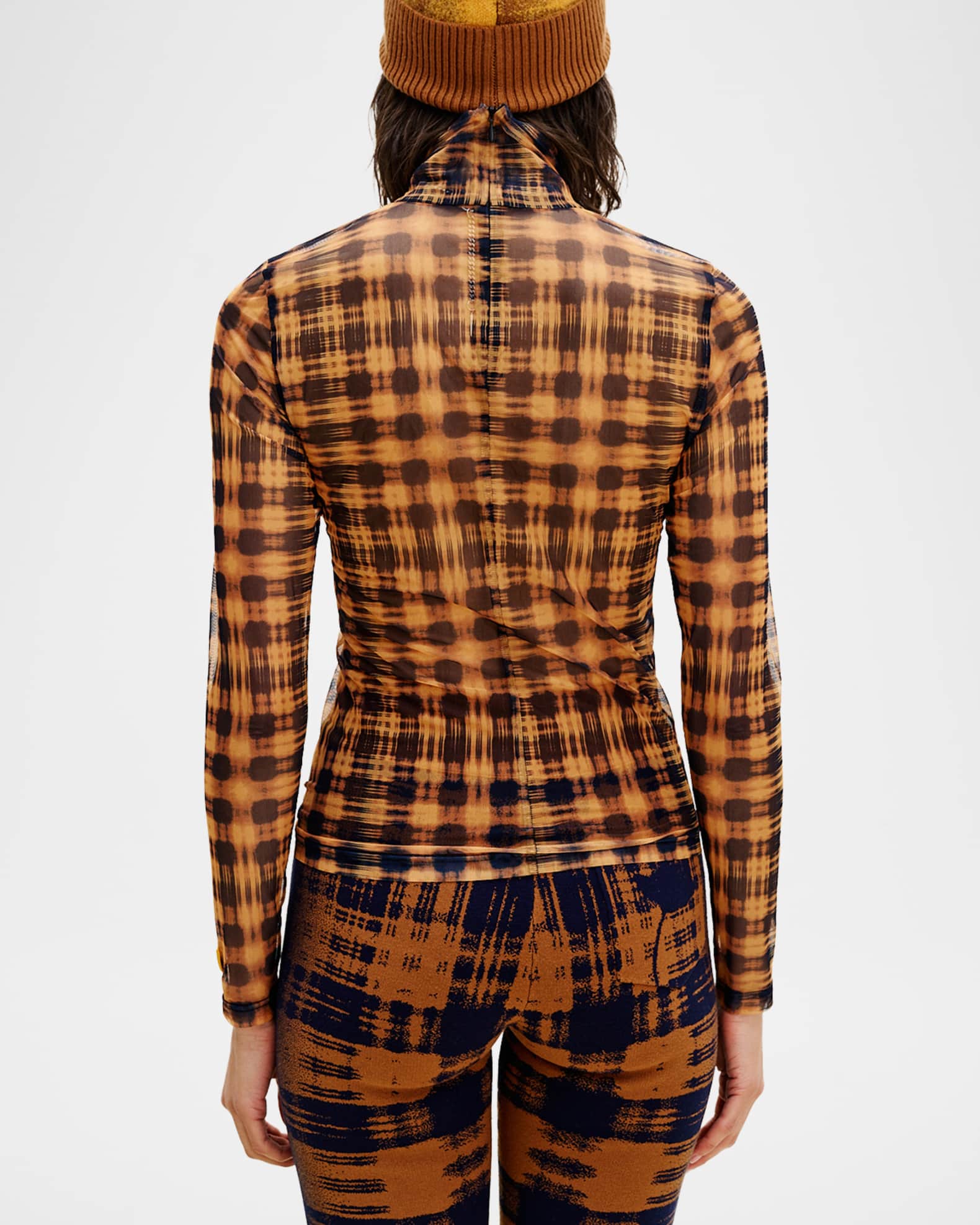 PH5 Sulley Plaid Turtleneck Top | Neiman Marcus