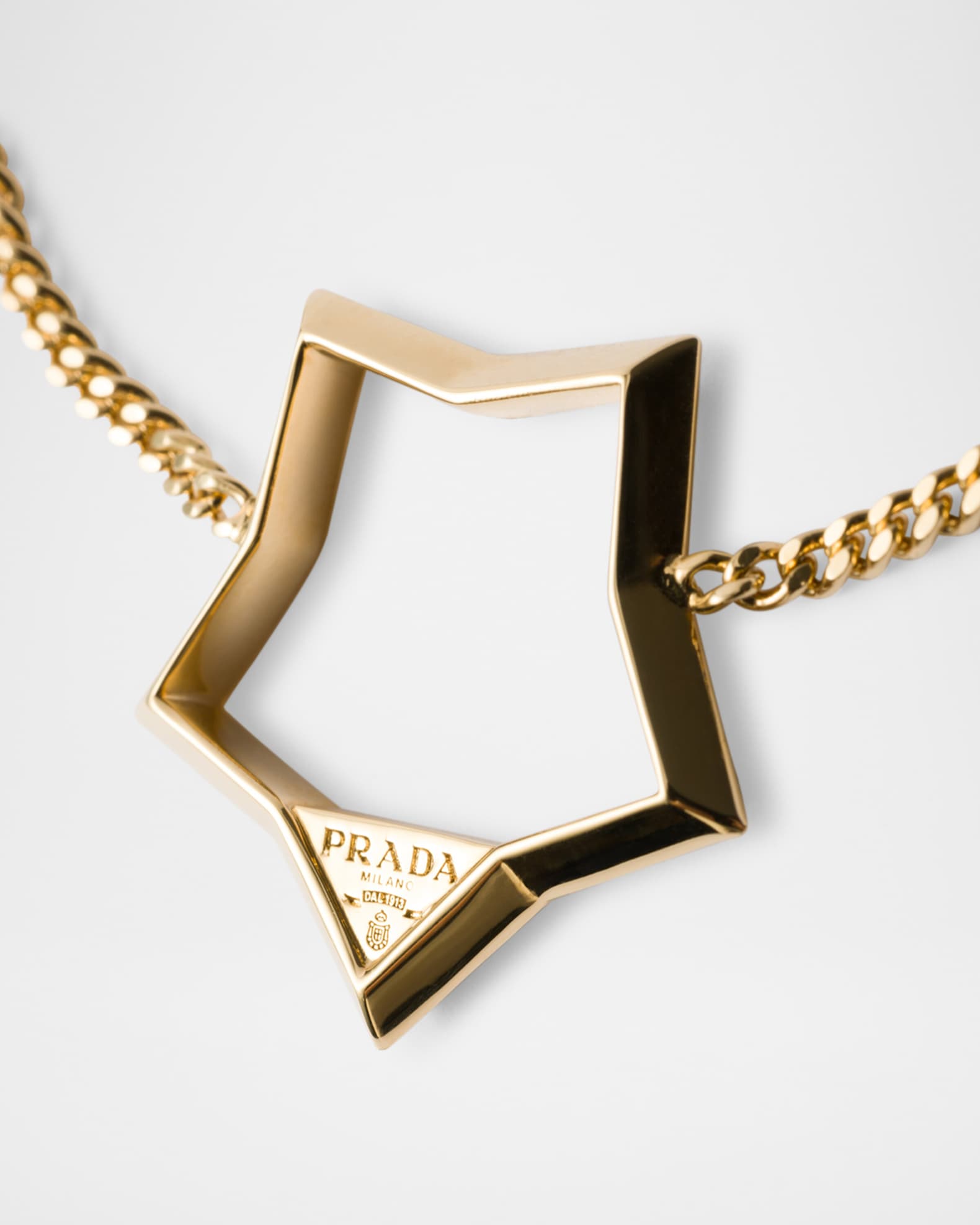 Prada Star Brass Chain Bracelet | Neiman Marcus
