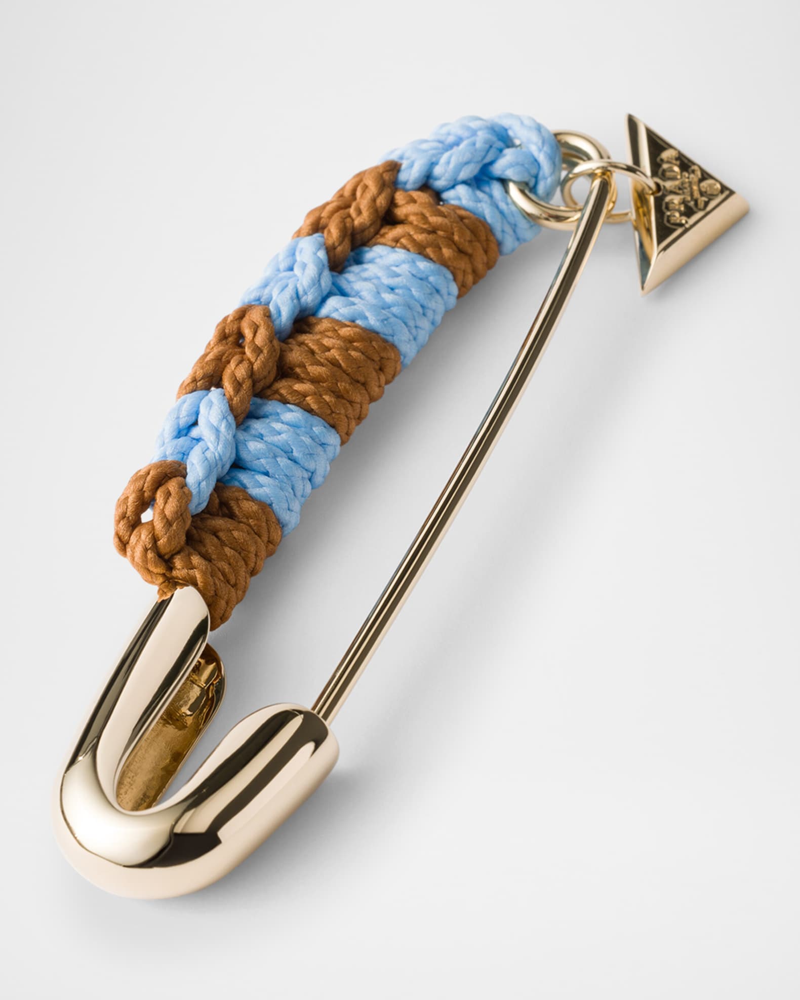 Prada Crochet Safety Pin Brooch | Neiman Marcus