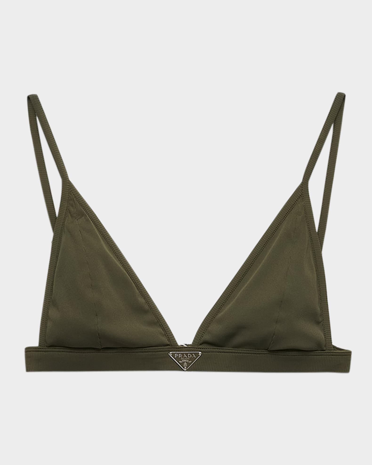 Prada Ribbed Knit Bralette Bikini Top | Neiman Marcus