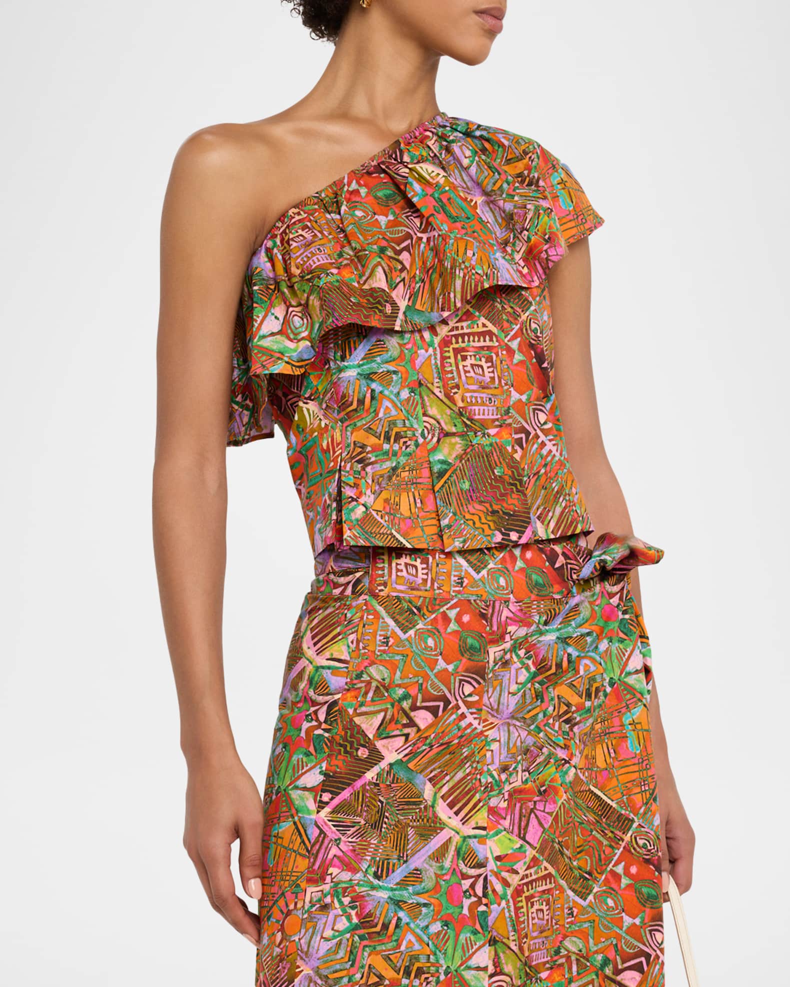 Marie Oliver Tahiti McCauley Asymmetric Top | Neiman Marcus