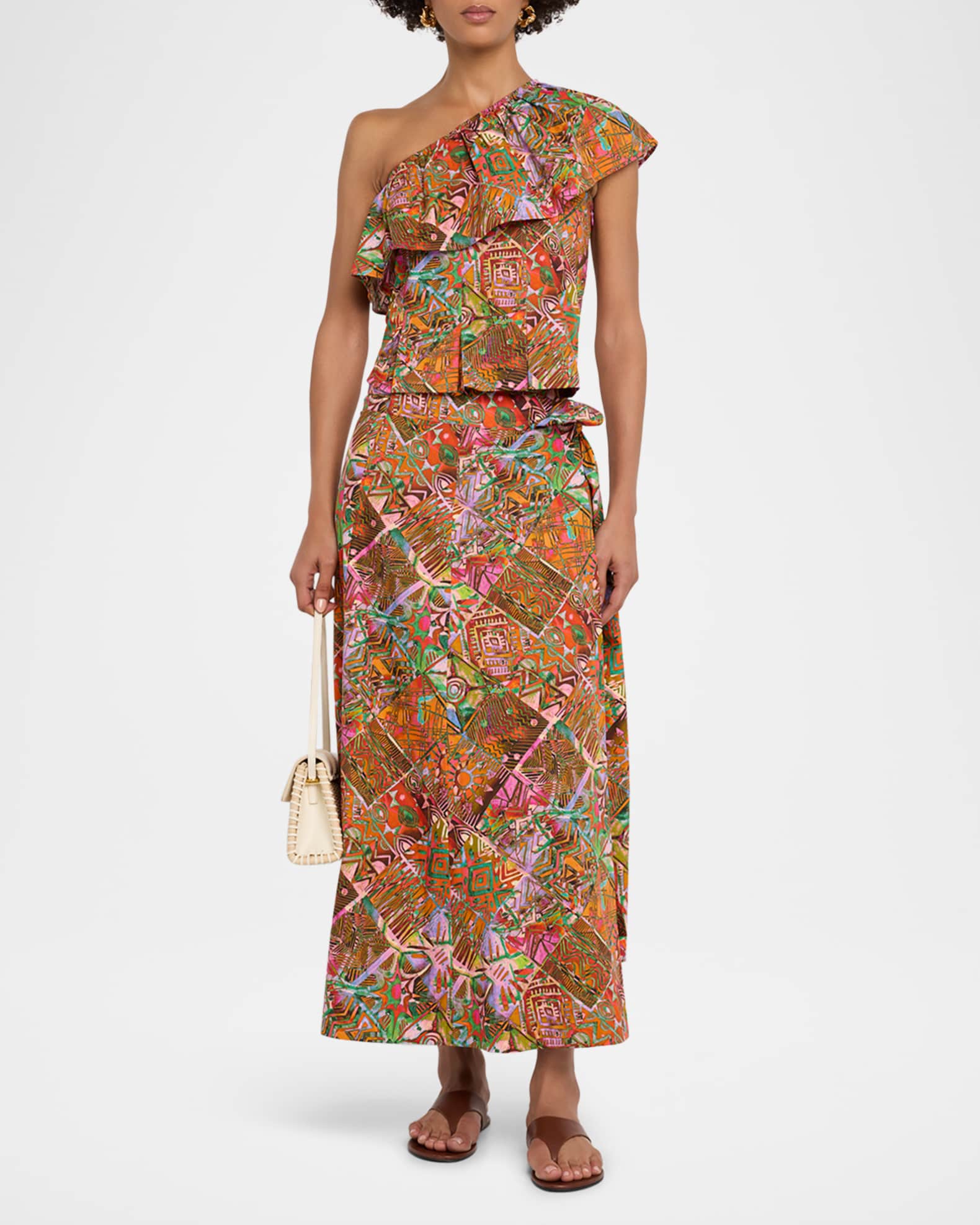 Marie Oliver Tahiti Estine Wrap Skirt | Neiman Marcus