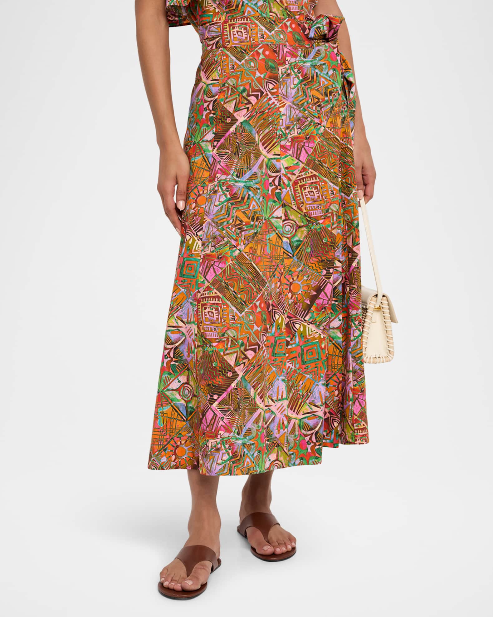Marie Oliver Tahiti Estine Wrap Skirt | Neiman Marcus