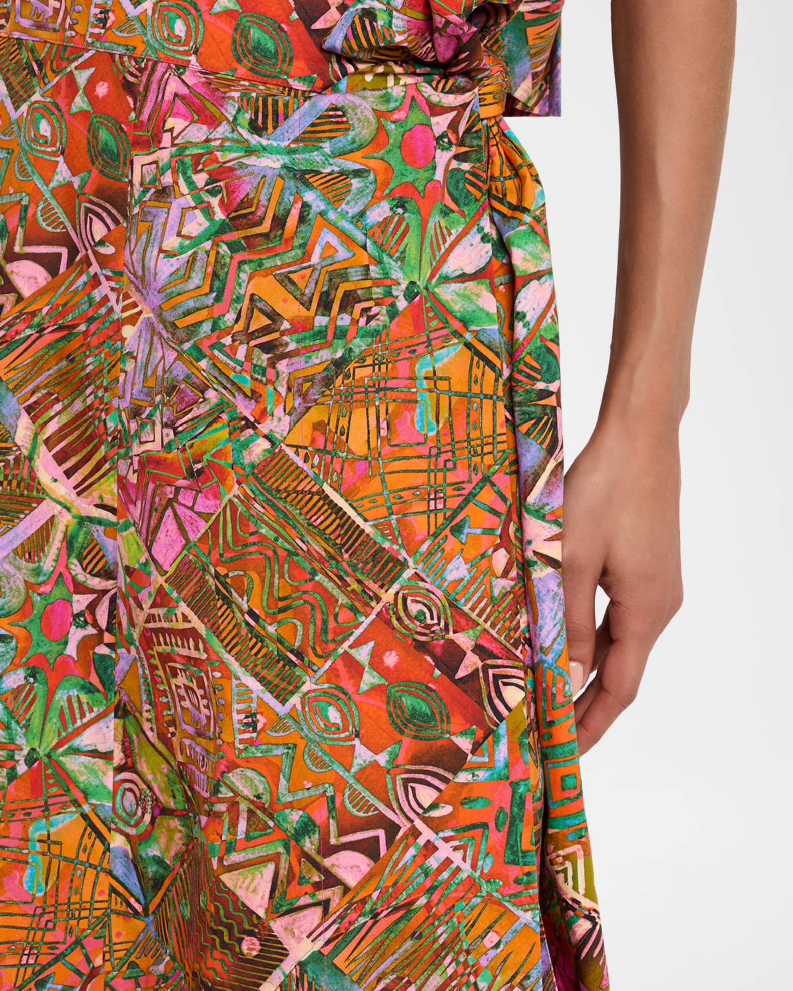 Marie Oliver Tahiti Estine Wrap Skirt | Neiman Marcus