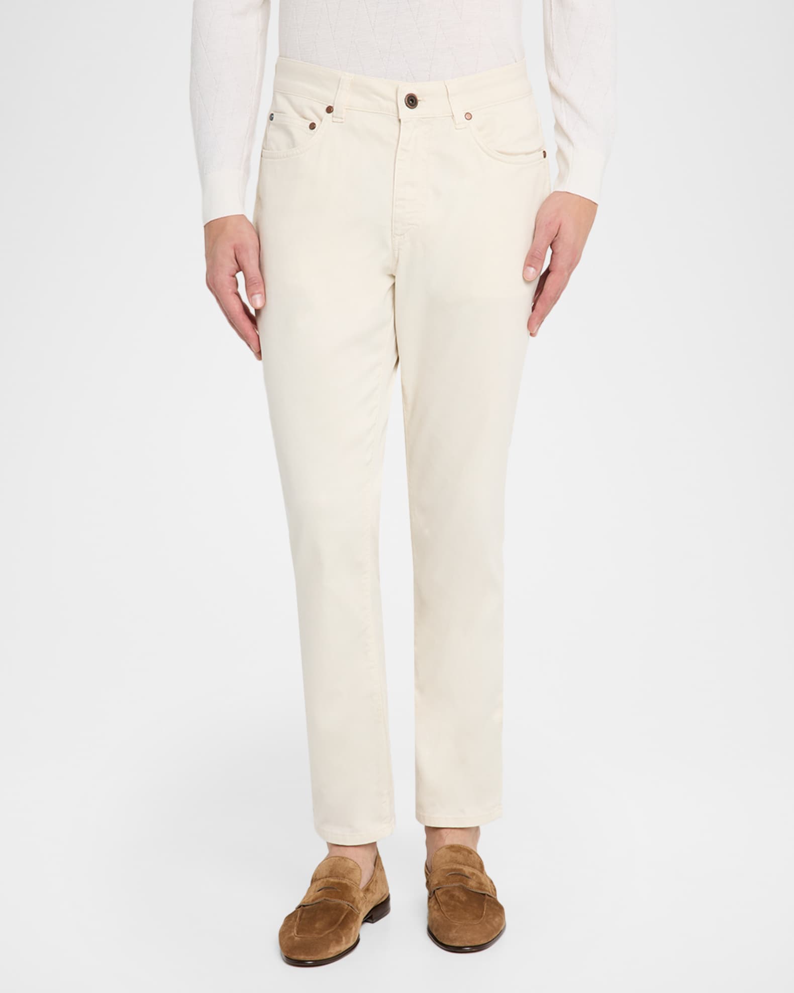 Boglioli Men's Slim Straight-Leg Cotton-Blend Five-Pocket Pants ...