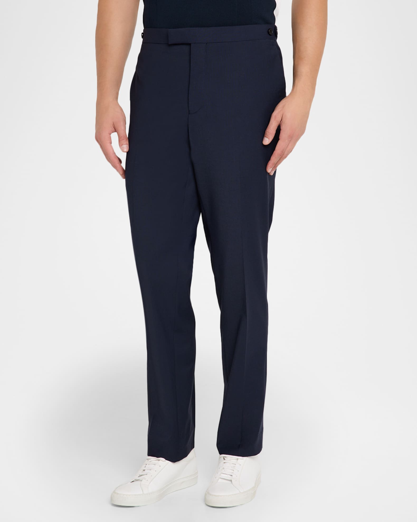 Reiss Men's Dream Adjustable Flat-Front Trousers | Neiman Marcus