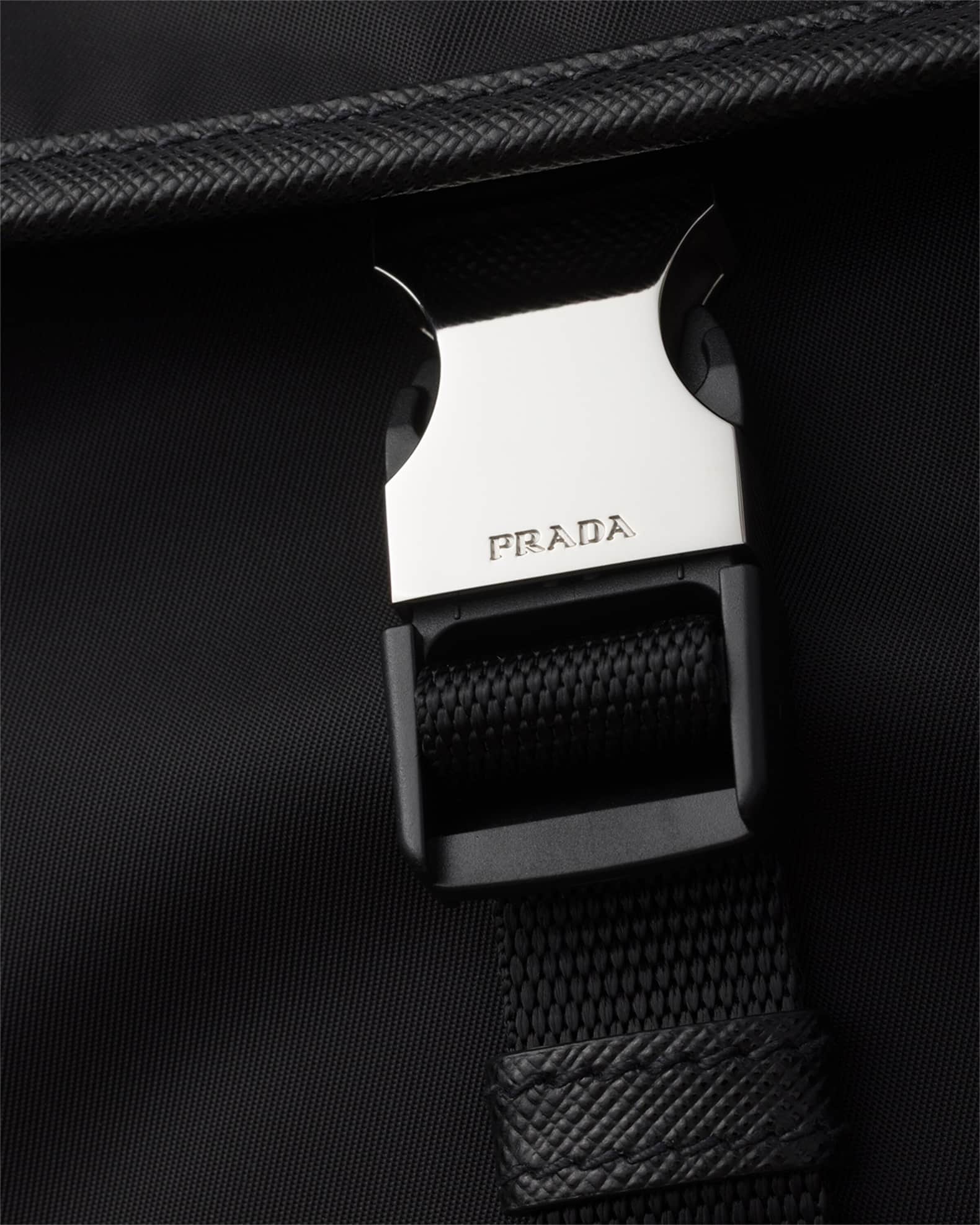 Prada Men's Re-Nylon and Saffiano Leather Shoulder Bag | Neiman Marcus