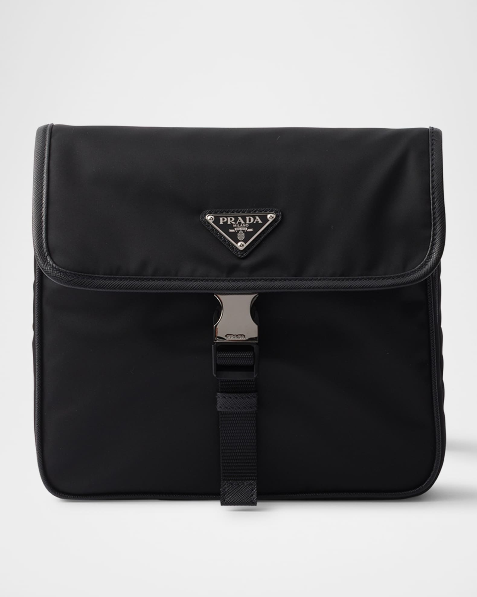 Prada Men's Re-Nylon and Saffiano Leather Shoulder Bag | Neiman Marcus