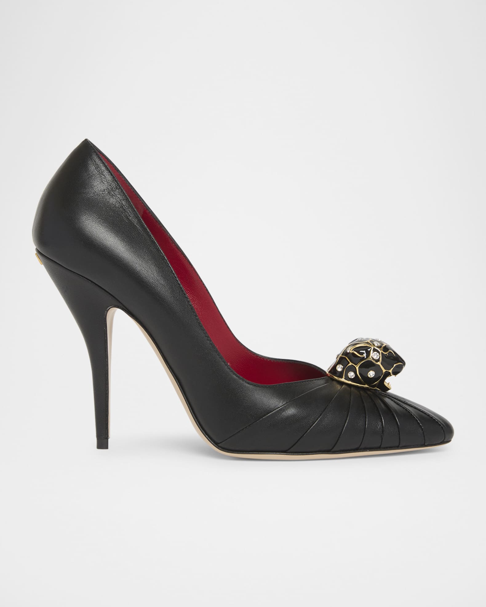 Valentino Garavani Pas de Chat Leather Pumps | Neiman Marcus