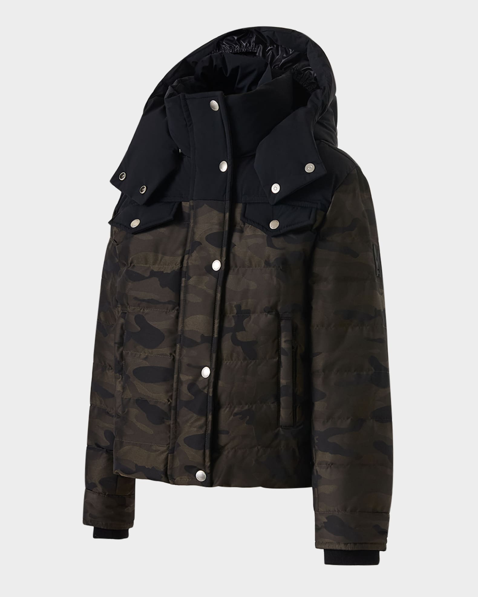 Mackage Kid's Adriel Hooded Camo Down Jacket, Size 2-6 | Neiman Marcus