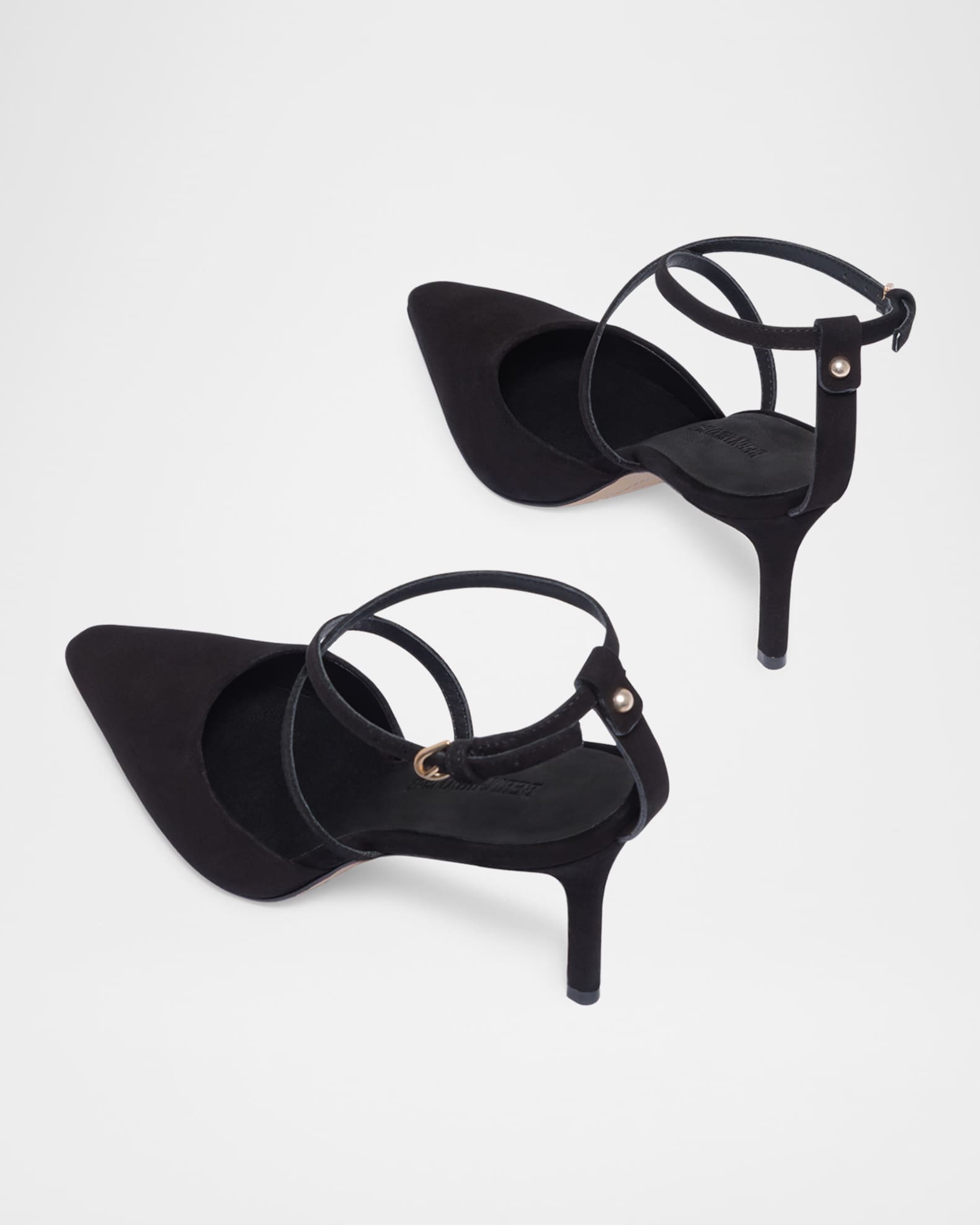 Bernardo Yazmin Suede Crossover-Strap Pumps | Neiman Marcus