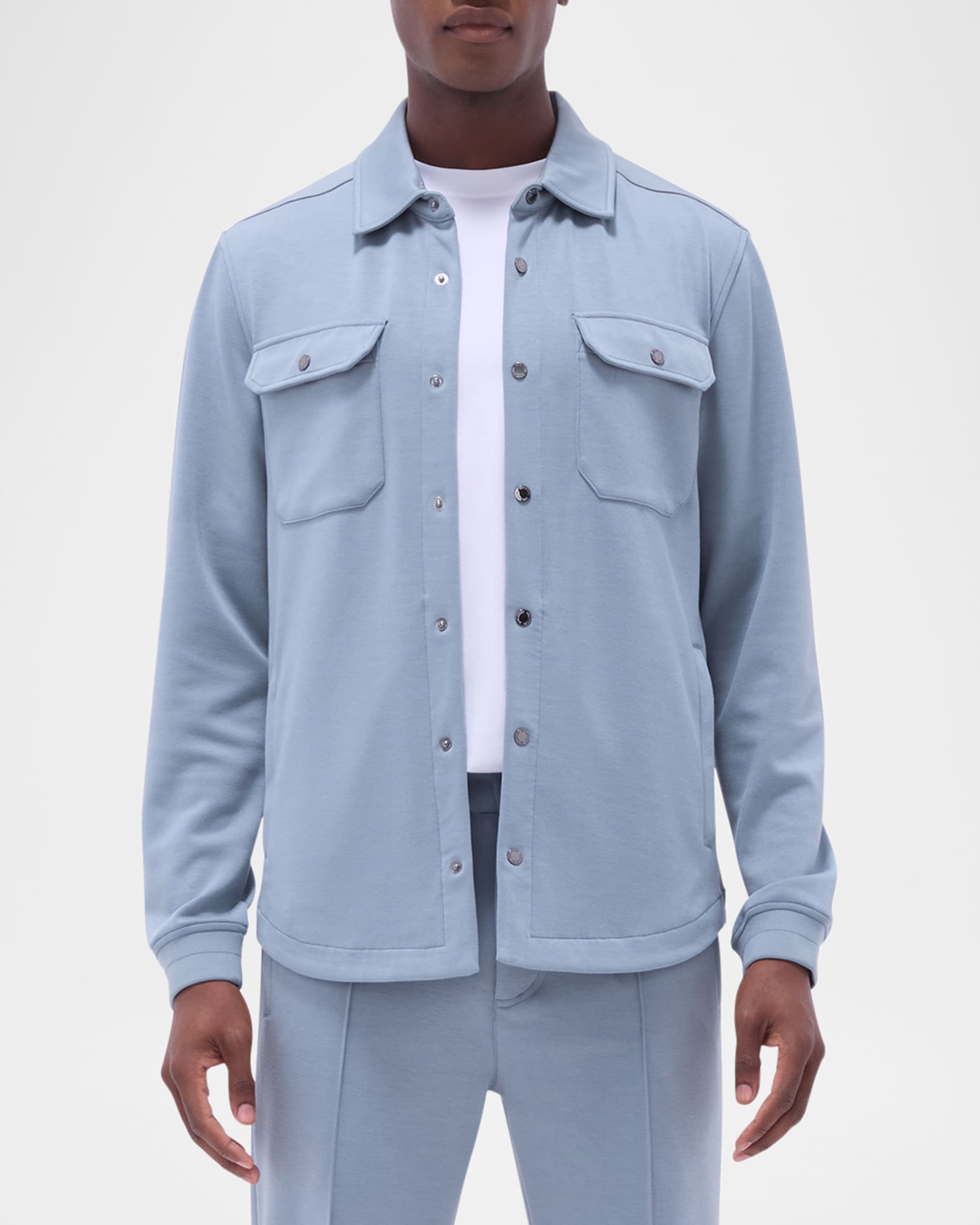 Bugatchi Men's Soft Knit Shirt Jacket | Neiman Marcus