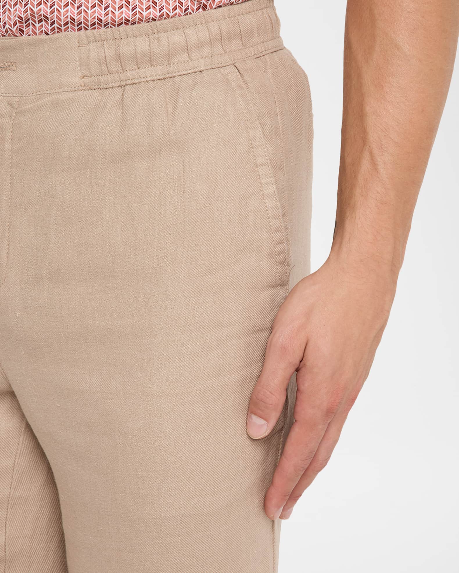Bugatchi Men's Tristan Linen Drawstring Pants | Neiman Marcus