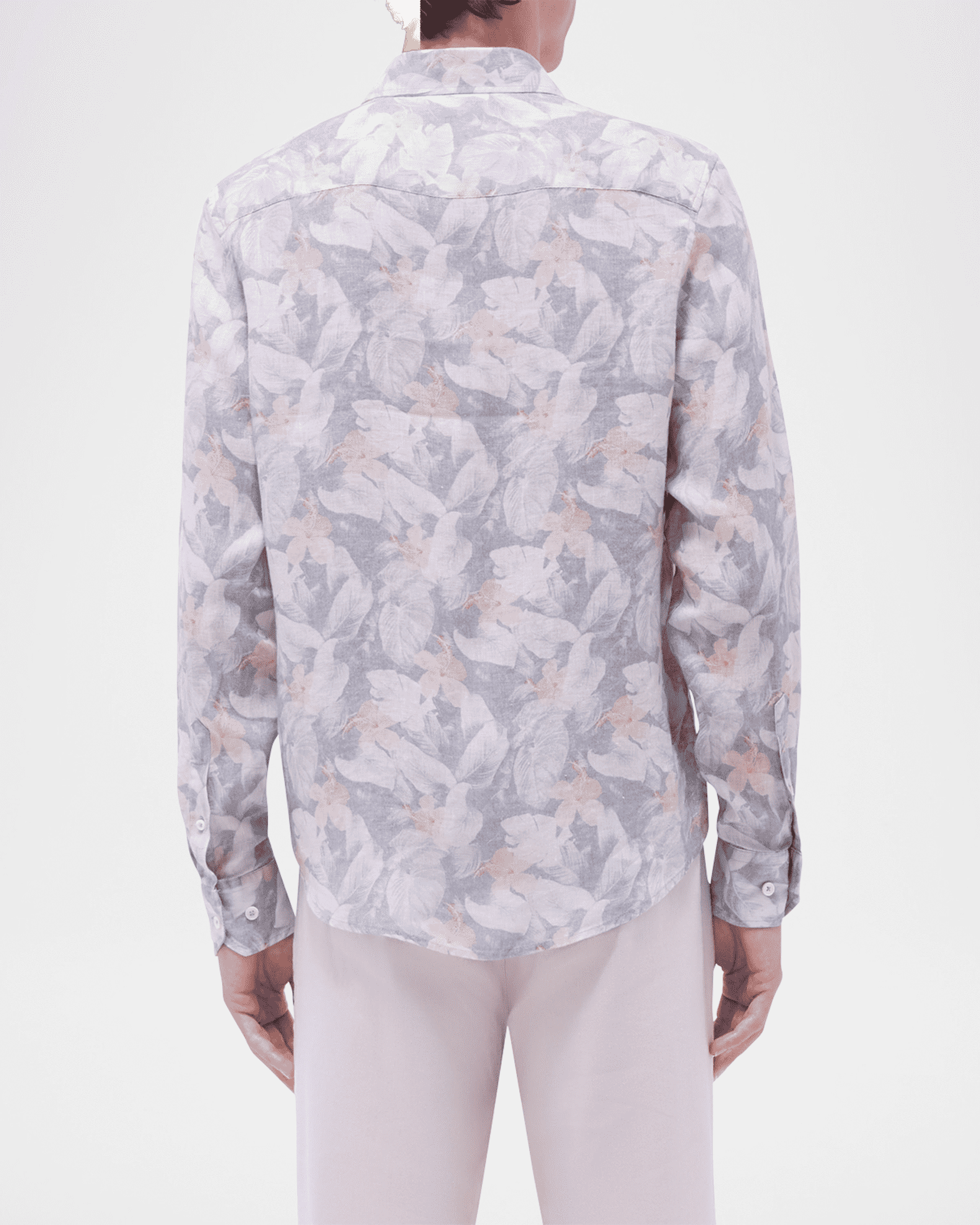 Bugatchi Men's Julien Linen Floral Sport Shirt | Neiman Marcus