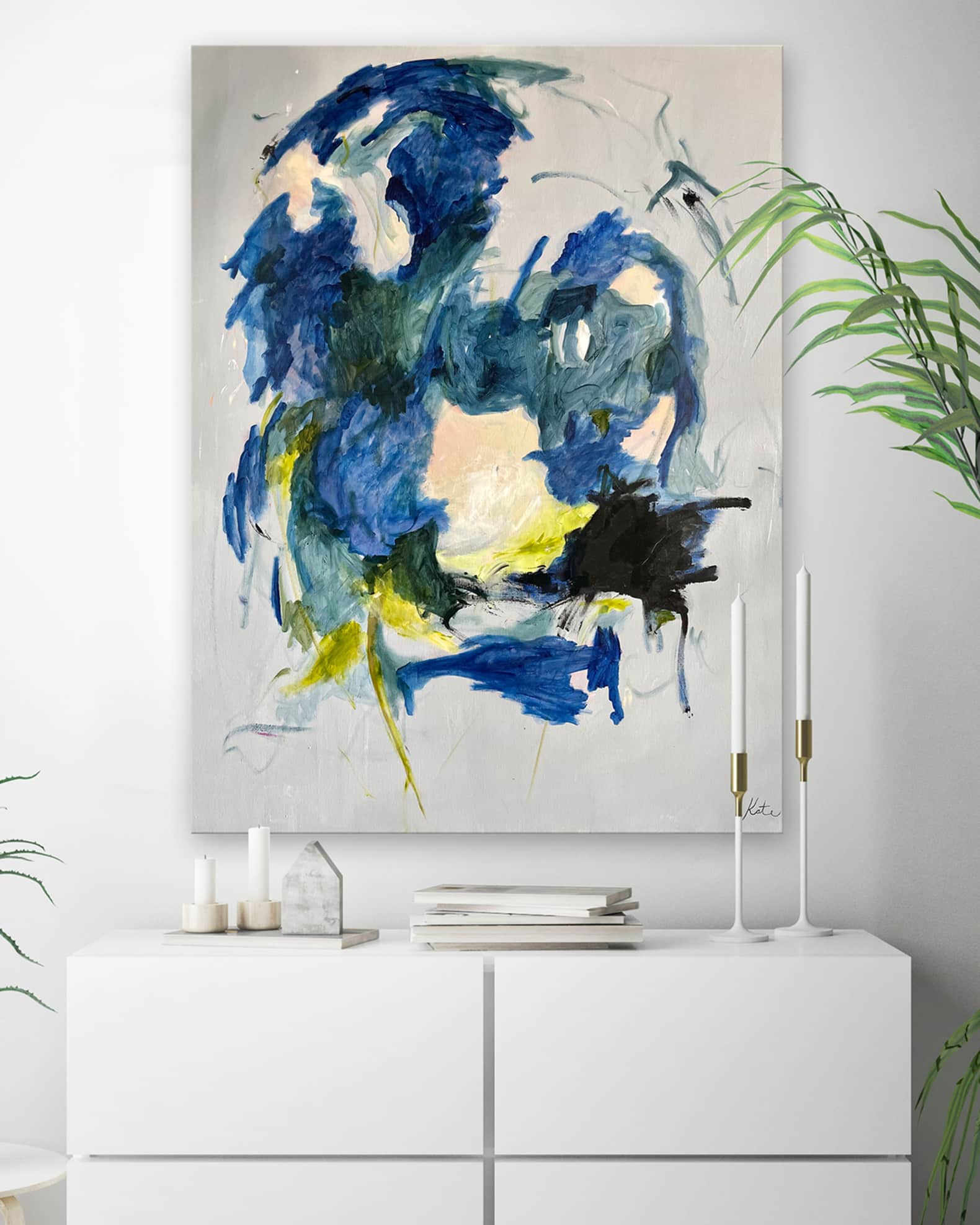 RFA Fine Art "Flora" Hand-Embellished Giclee by Kate Baldock | Neiman ...