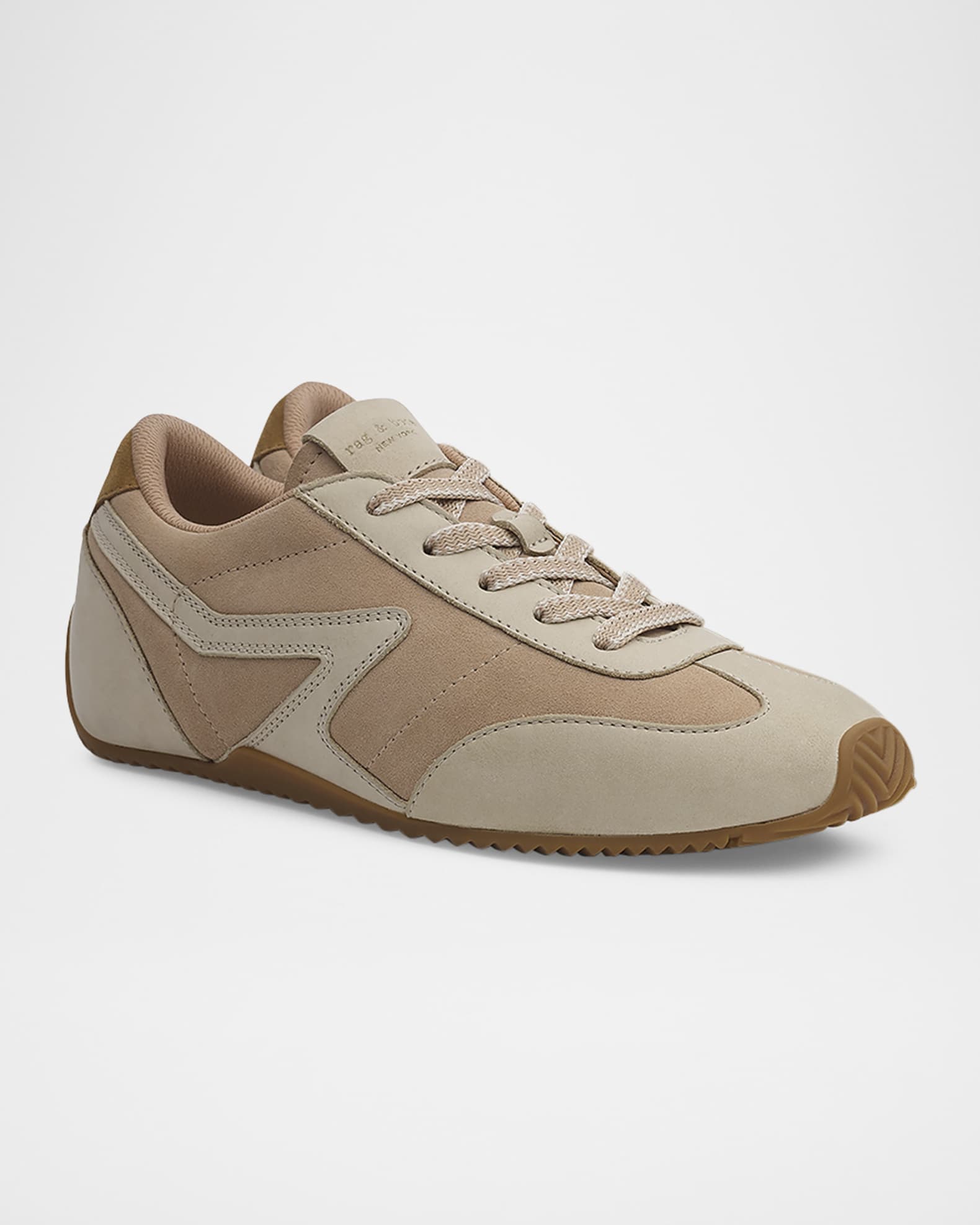 Rag & Bone Retro Runner Slim Ultra Mixed Leather Sneakers | Neiman Marcus