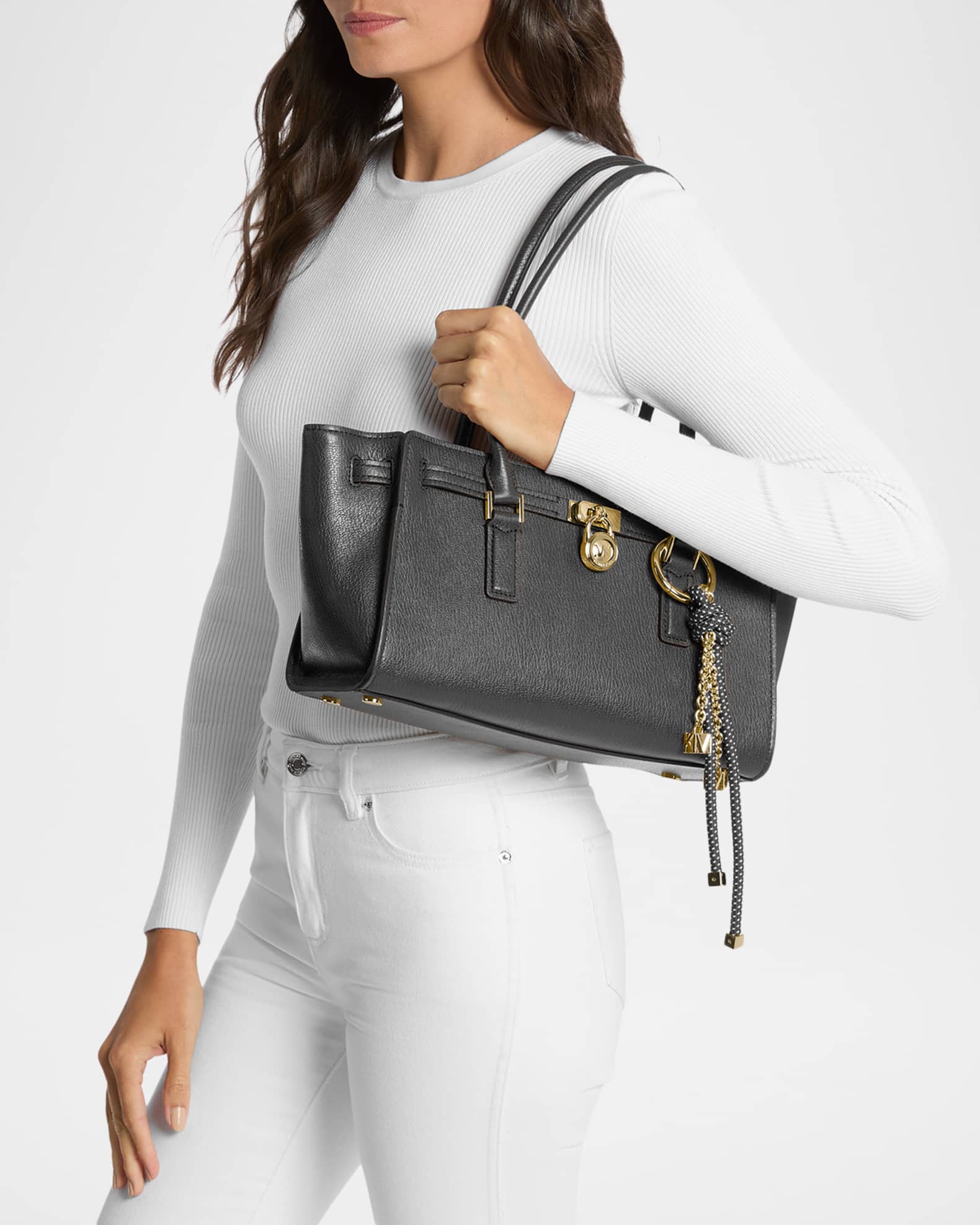 MICHAEL Michael Kors Hamilton Small Grained Leather Tote Bag | Neiman ...