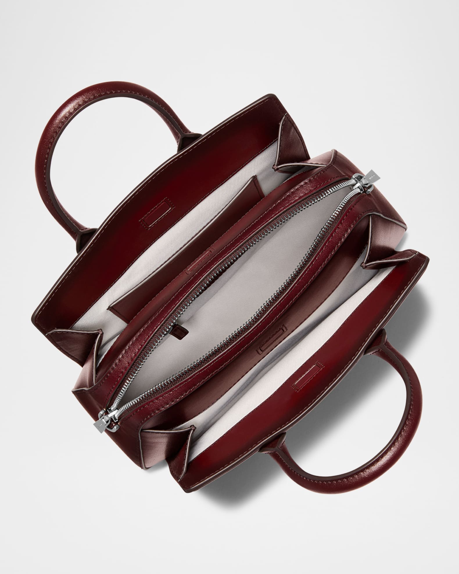 Laila Small Faded Leather Satchel Crossbody Bag | Neiman Marcus