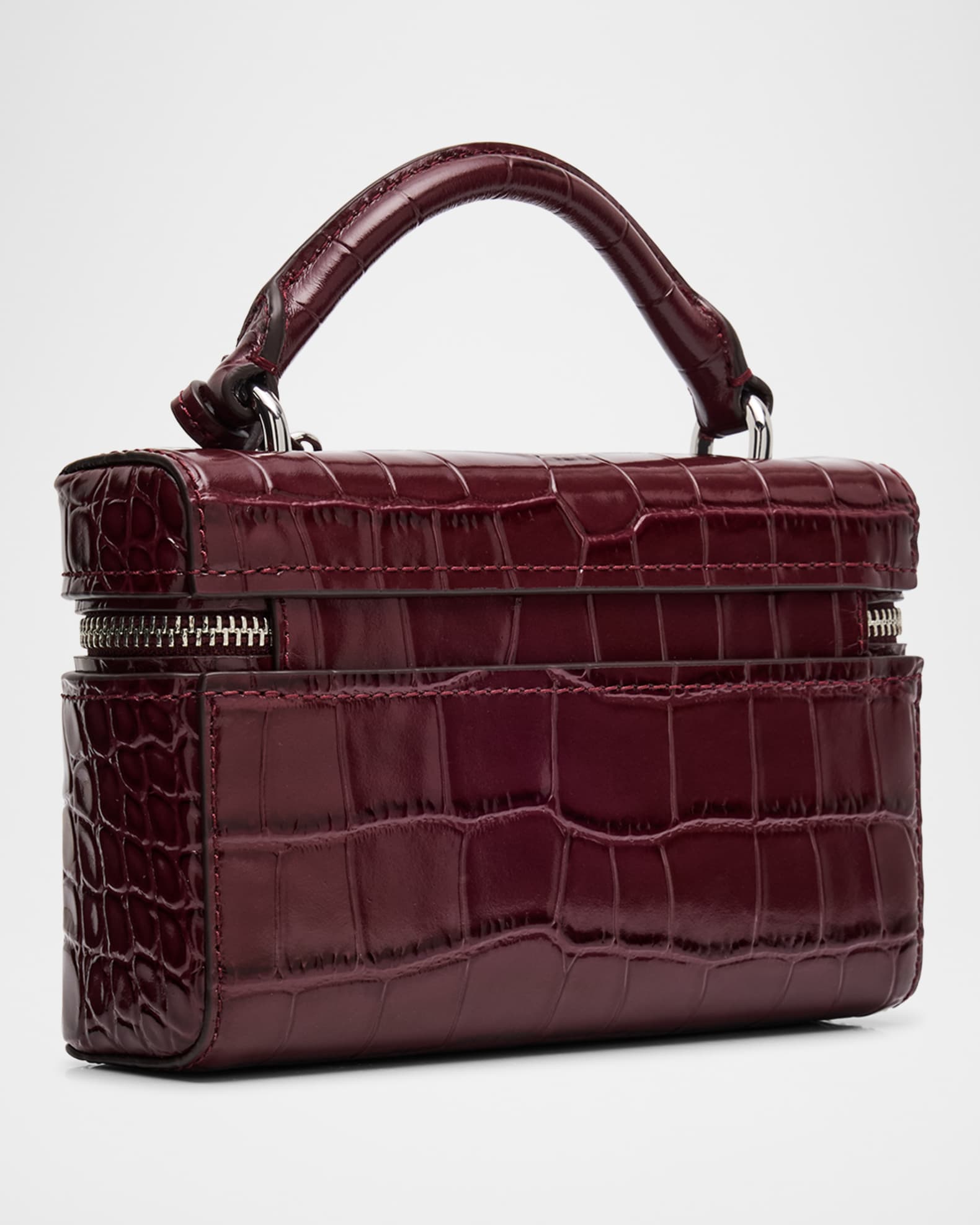 MICHAEL Michael Kors Jana XS Croc-Embossed Leather Crossbody Bag | Neiman Marcus