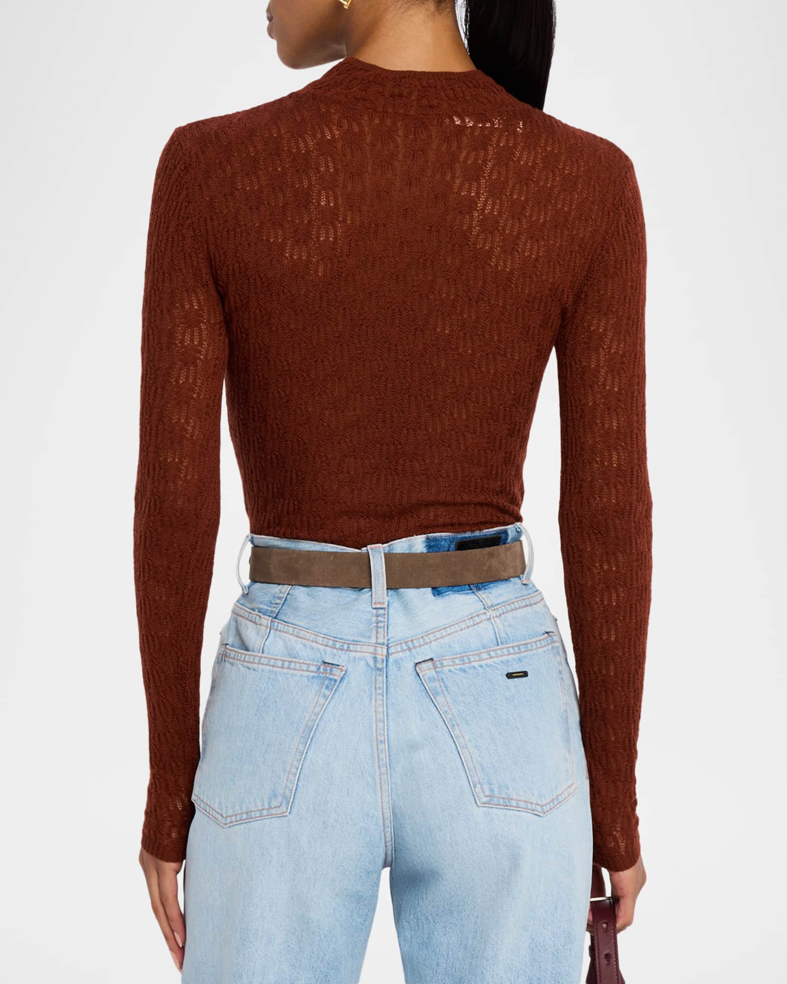 Sablyn Rhea Knit Mock-Neck Top | Neiman Marcus
