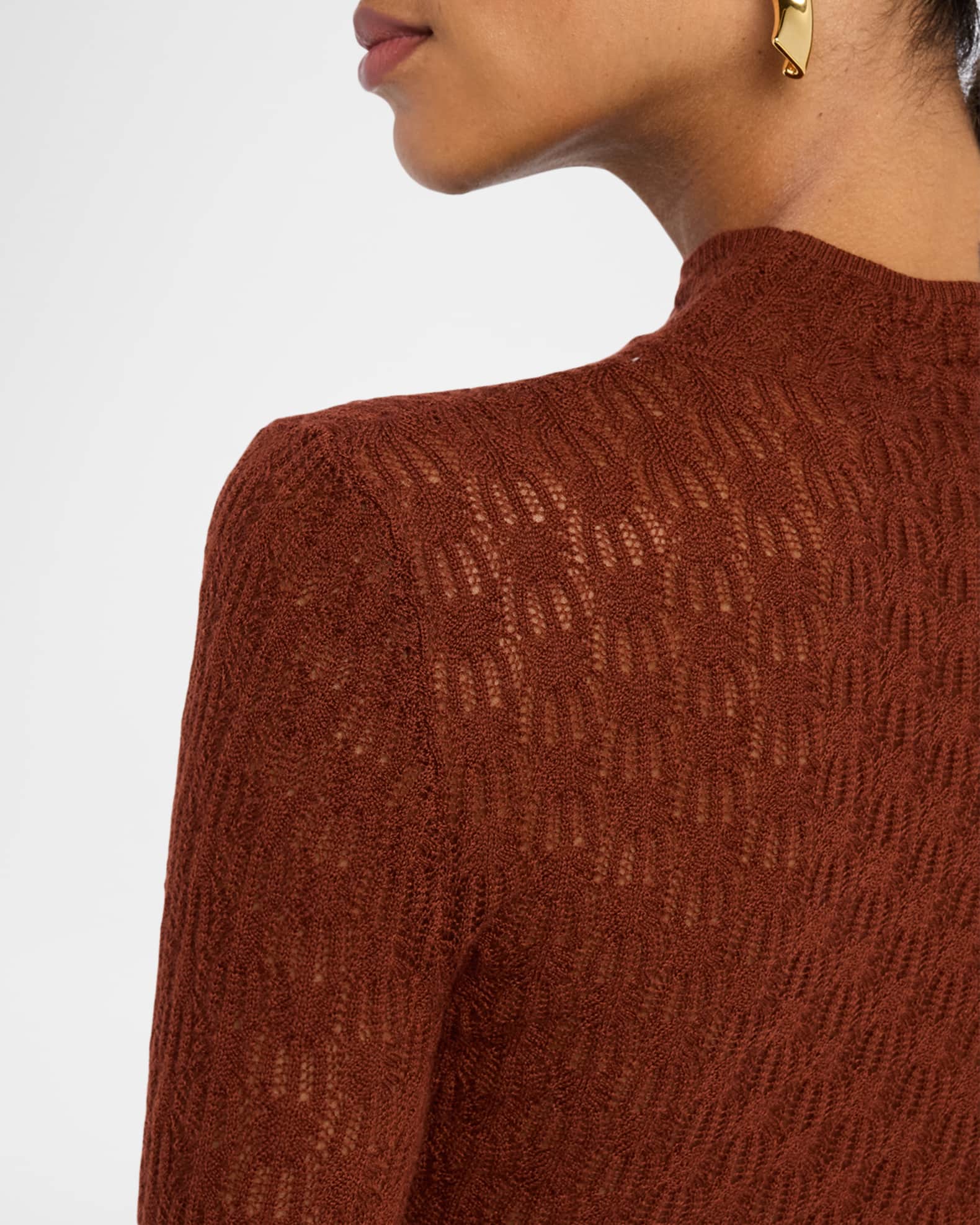 Sablyn Rhea Knit Mock-Neck Top | Neiman Marcus