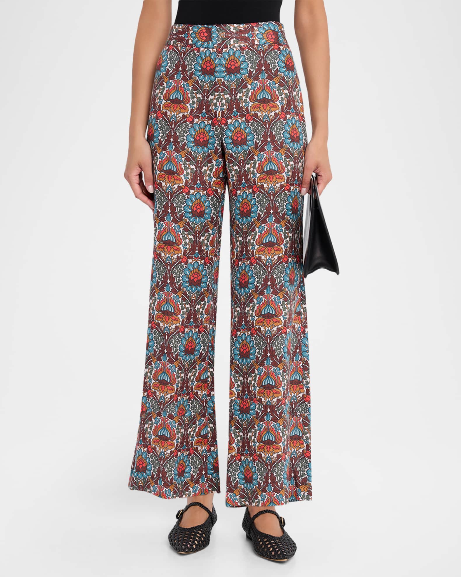 Smythe Cropped Side-Zip Pants | Neiman Marcus