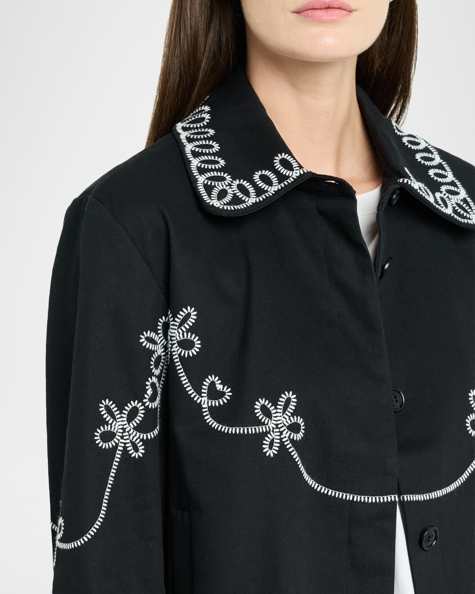 Rails Keaton Embroidered Shirt Jacket | Neiman Marcus