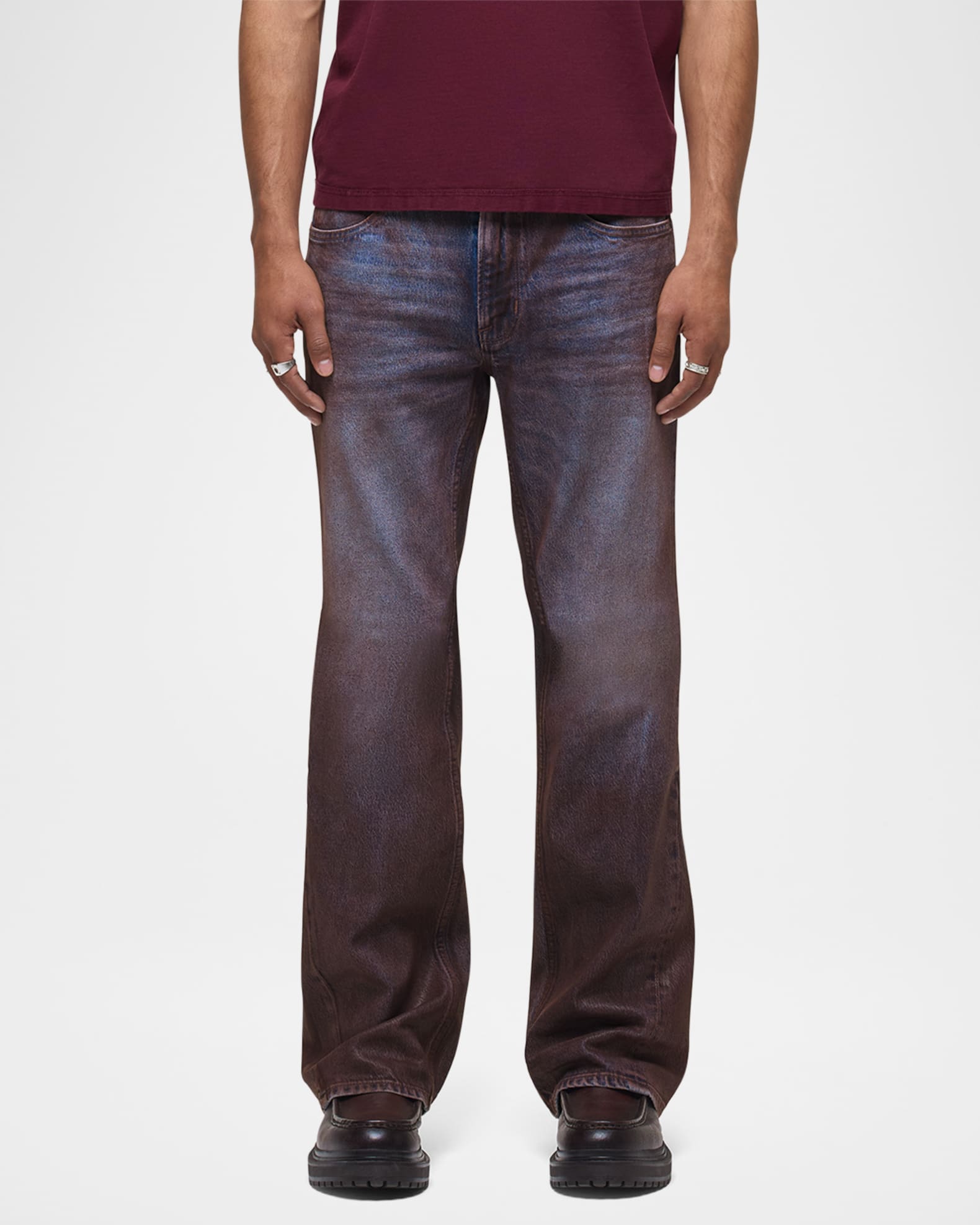 Hudson Men's Walker Kick Flare Jeans | Neiman Marcus