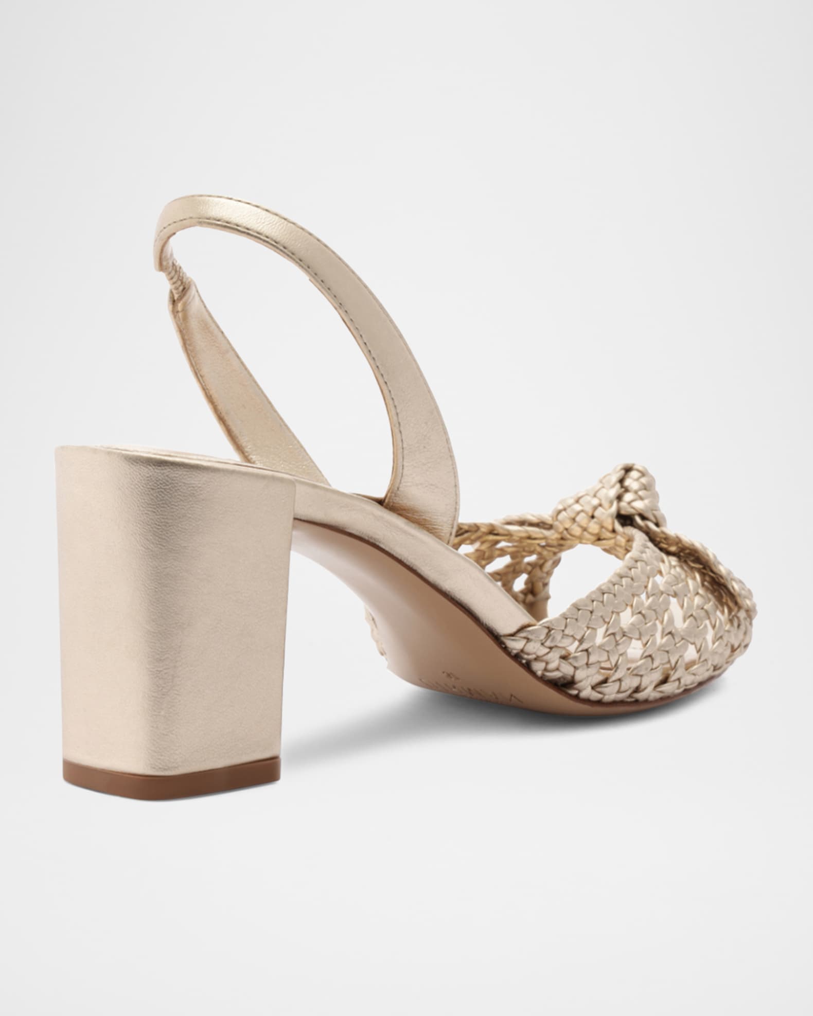 Alexandre Birman Easy Clarita Block 75 Tresse Sandals | Neiman Marcus