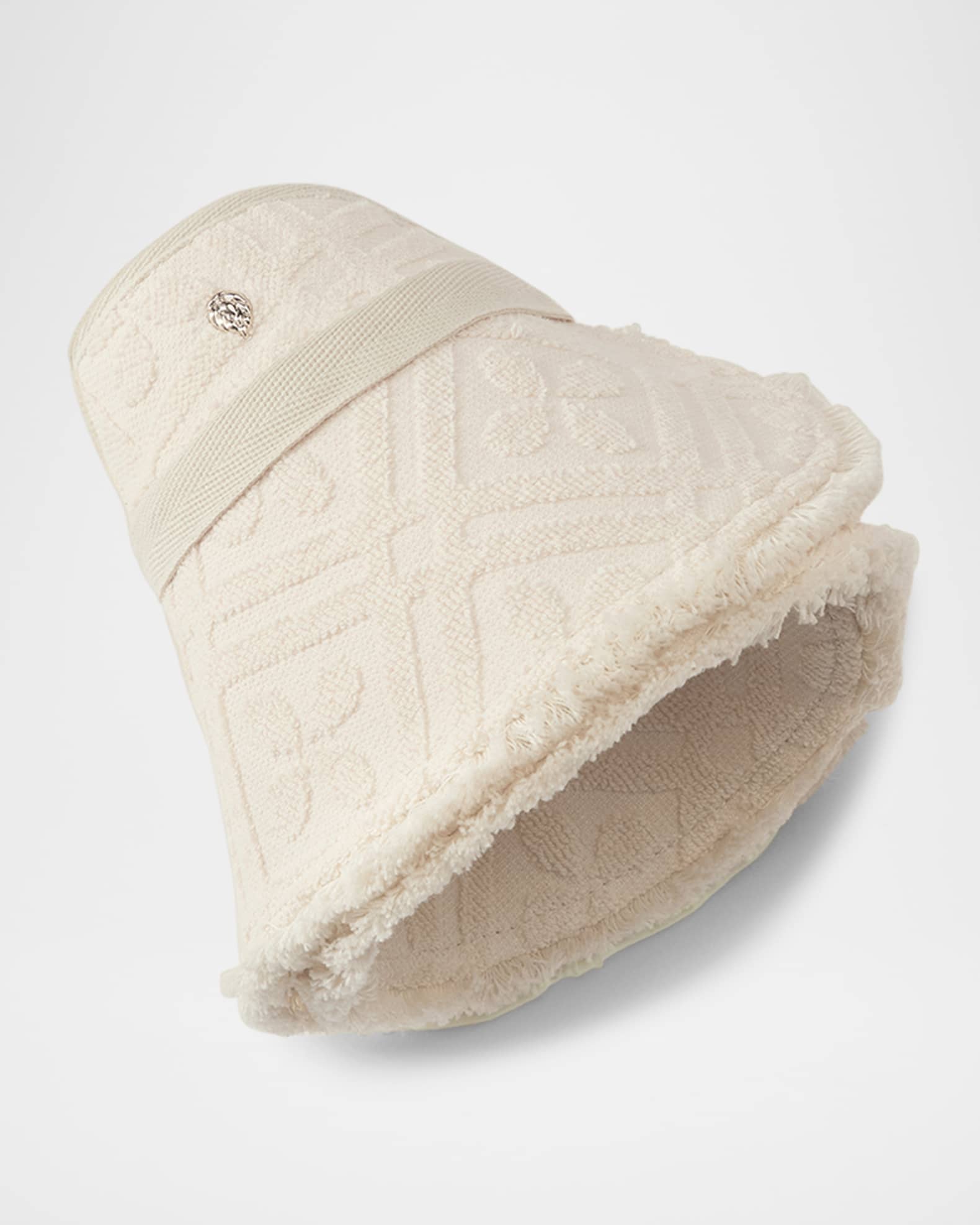 Helen Kaminski Carlota Cotton Fringe Visor | Neiman Marcus