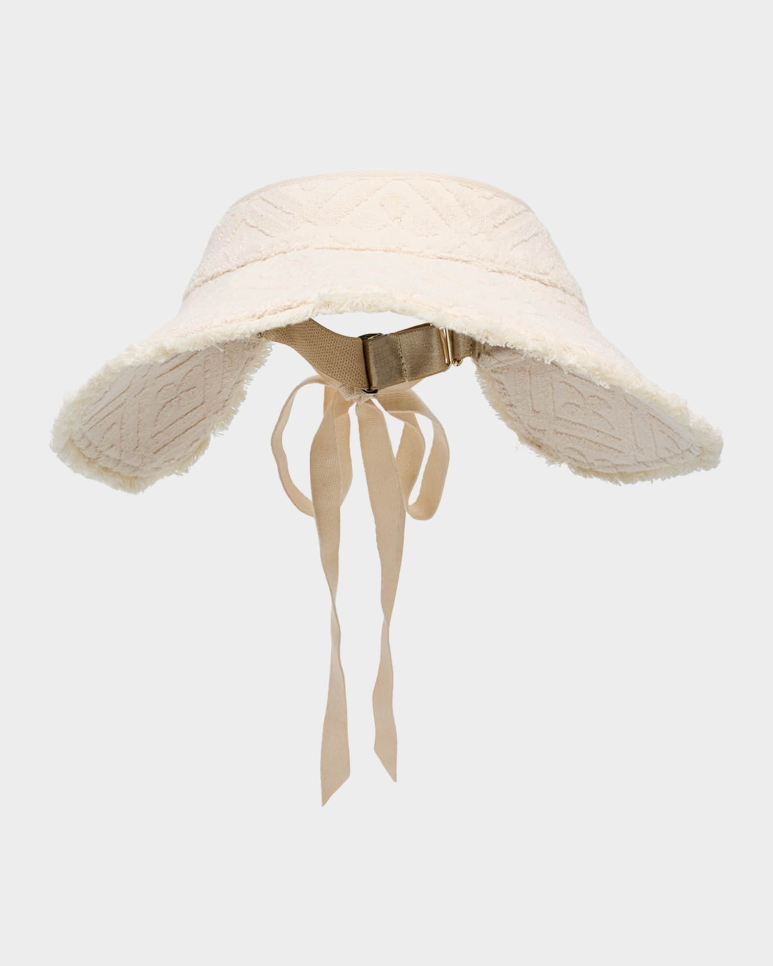 Helen Kaminski Carlota Cotton Fringe Visor | Neiman Marcus