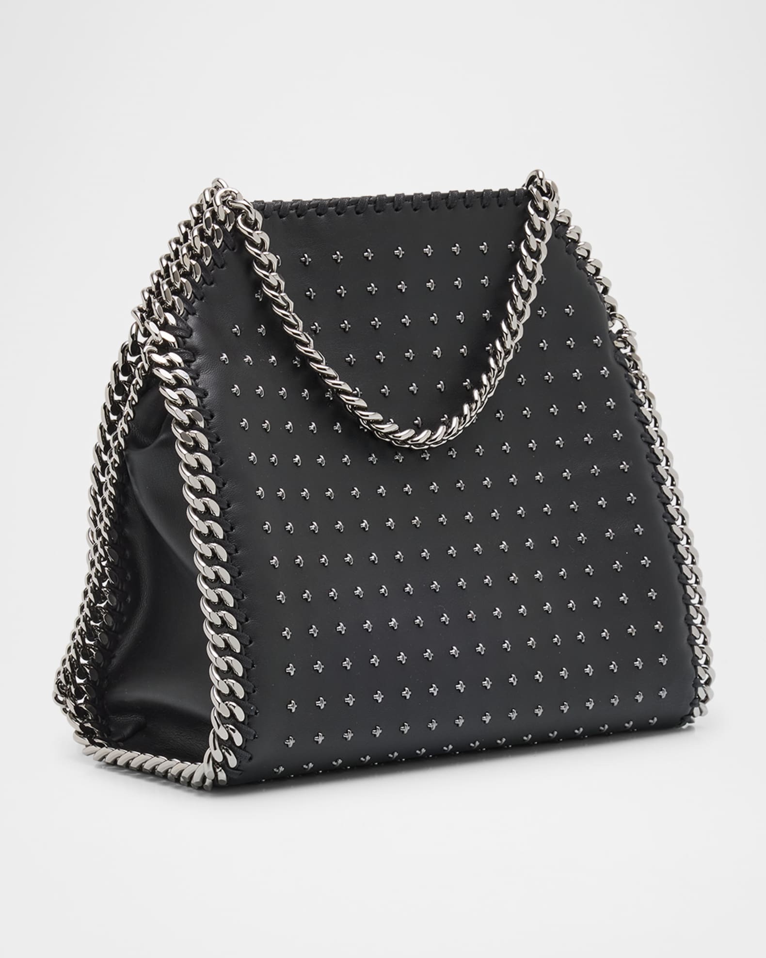 Stella McCartney Falabella Studded Chain-Trim Vegan Leather Tote Bag ...