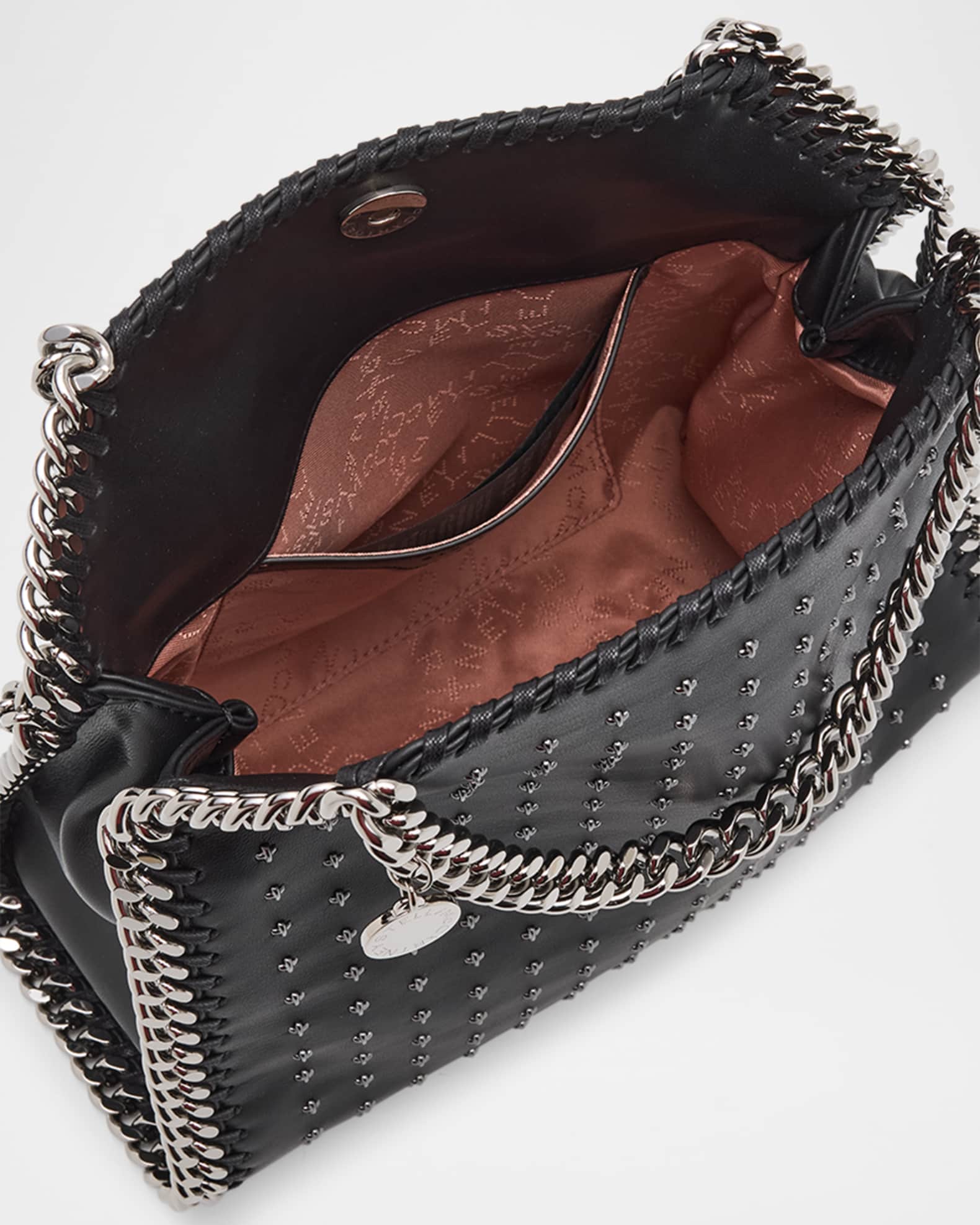 Stella McCartney Falabella Studded Chain-Trim Vegan Leather Tote Bag ...