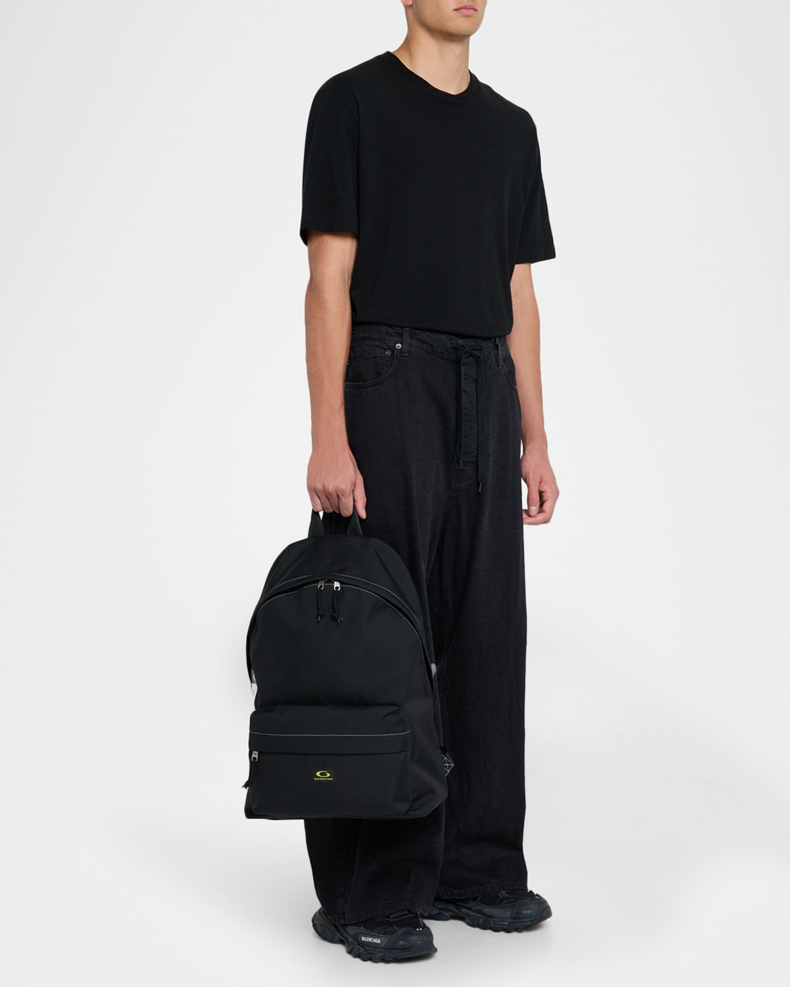 Balenciaga Men's Explorer Workwear Tag Backpack | Neiman Marcus