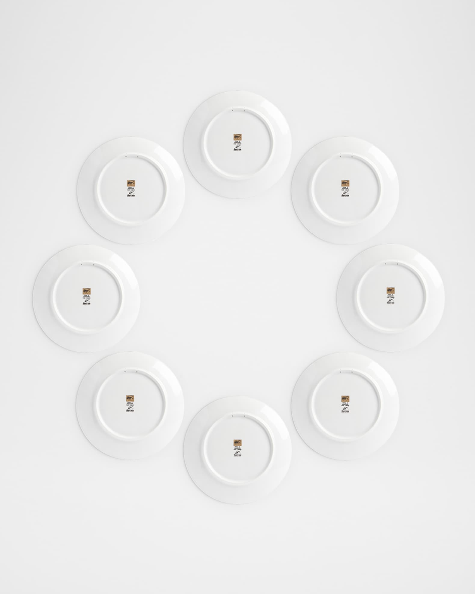 Fornasetti Set of 8 Moon Phase Plates | Neiman Marcus