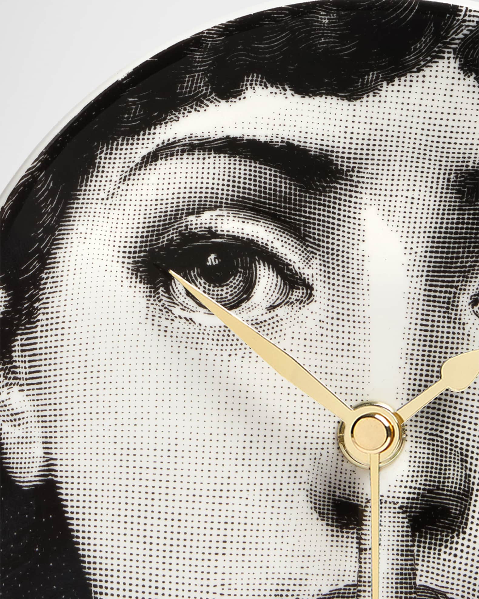 Fornasetti Silenzio Wall Clock | Neiman Marcus