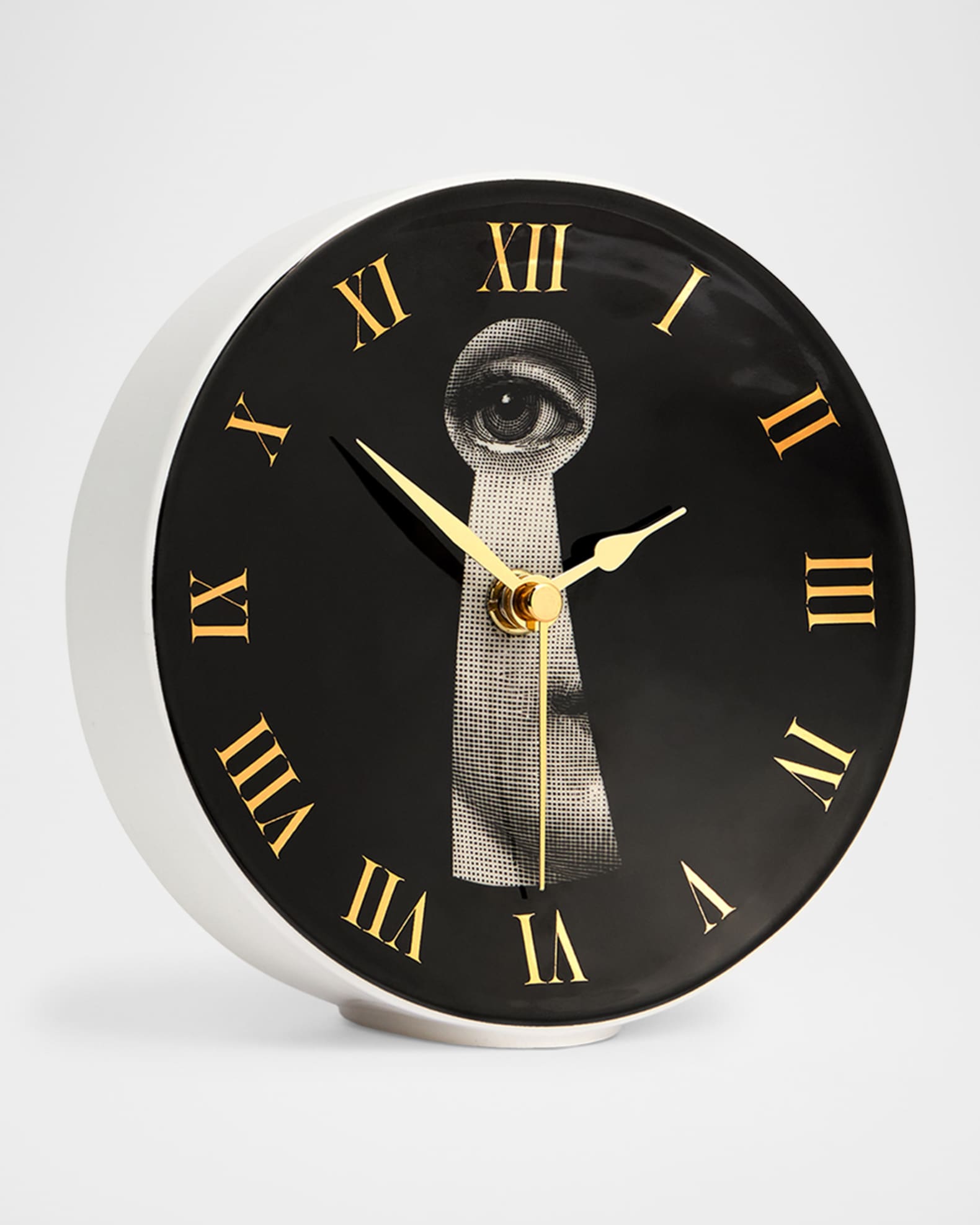 Fornasetti Serratura Table Clock | Neiman Marcus