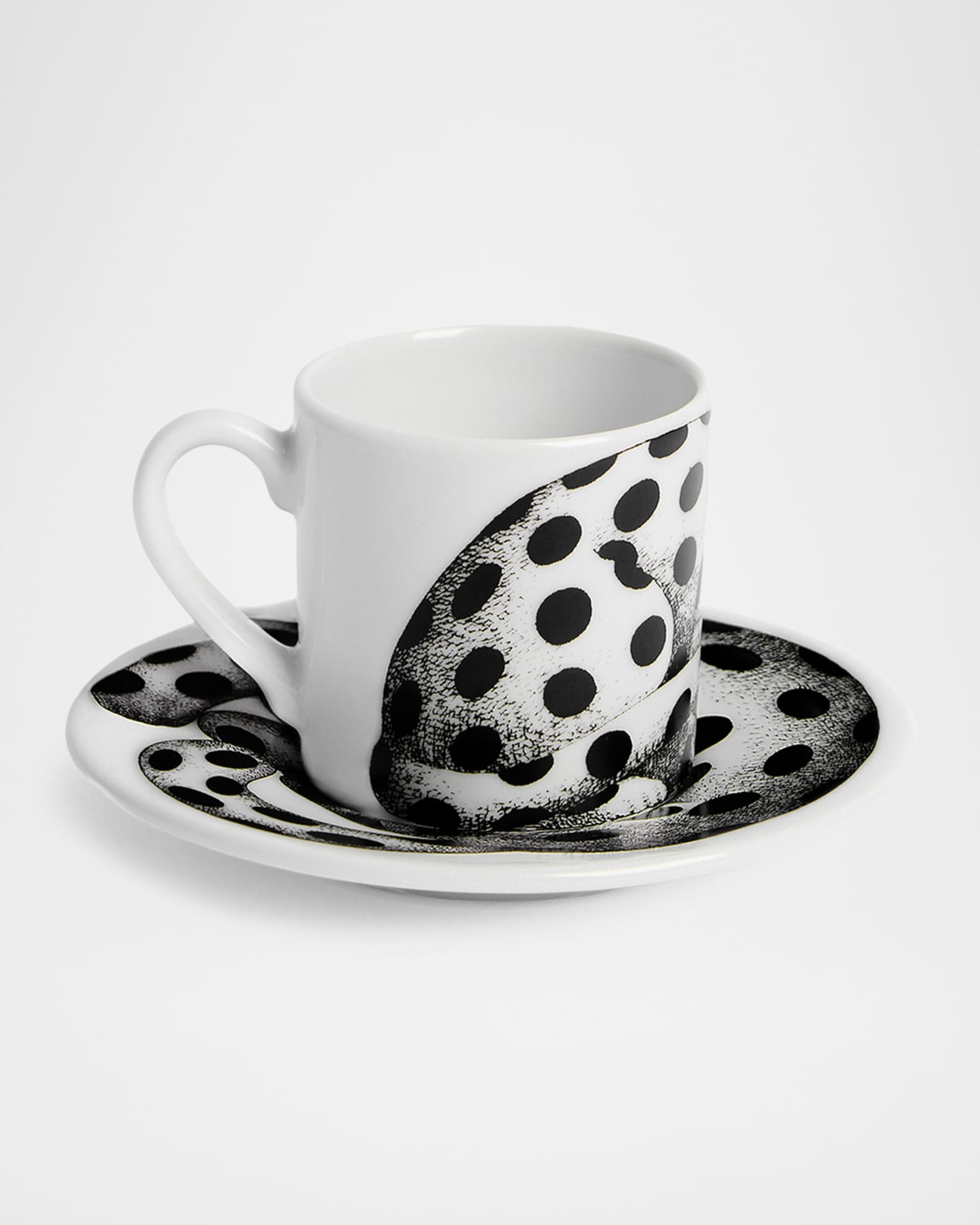 Fornasetti High Fidelity Polka Dot Coffee Mug | Neiman Marcus