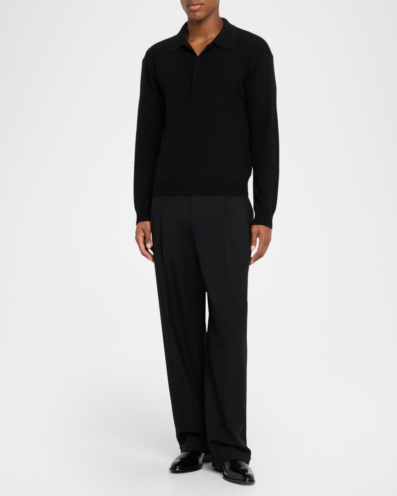 Saint Laurent Men's Roman 35 Leather Side-Zip Ankle Boots | Neiman Marcus