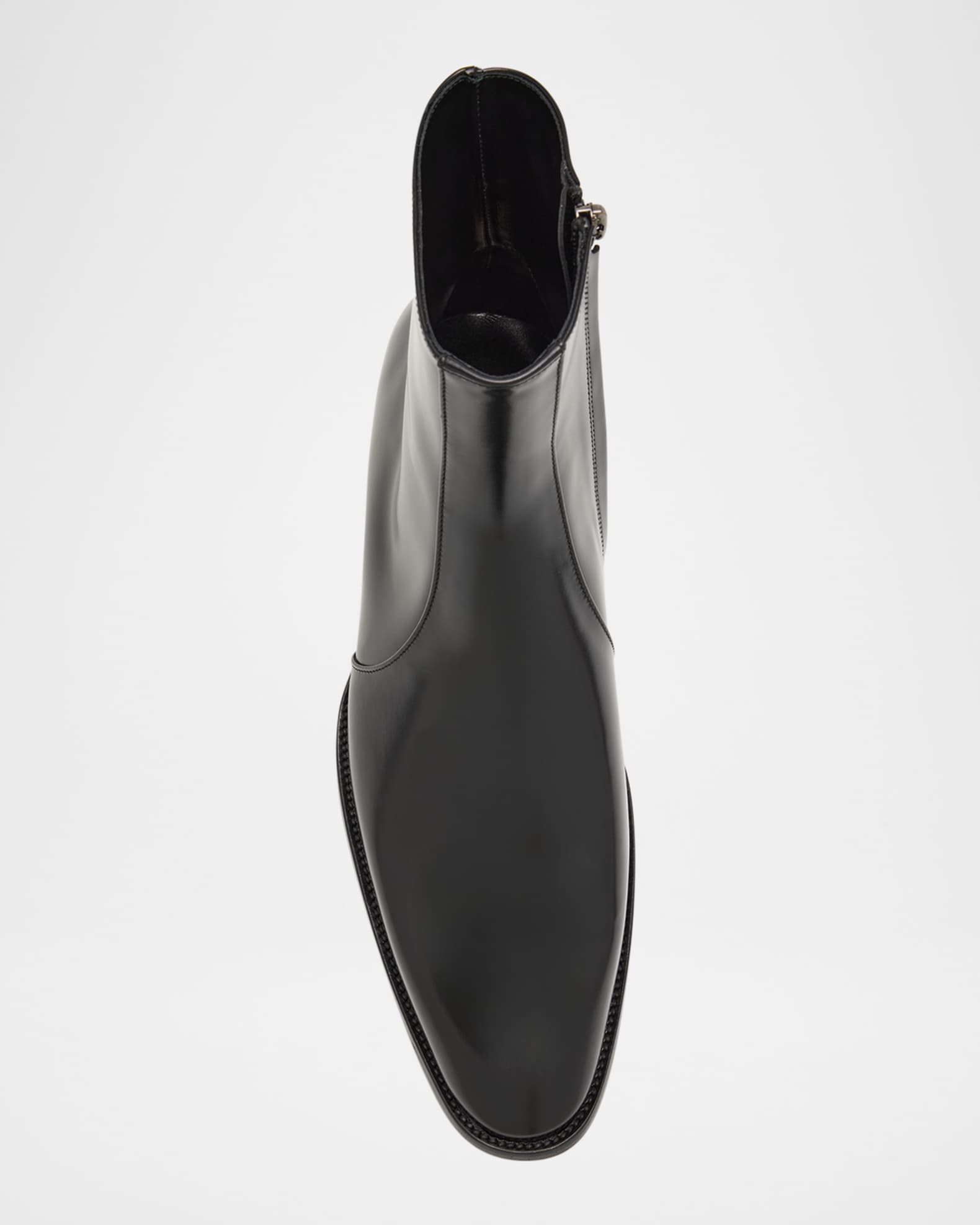 Saint Laurent Men's Roman 35 Leather Side-Zip Ankle Boots | Neiman Marcus
