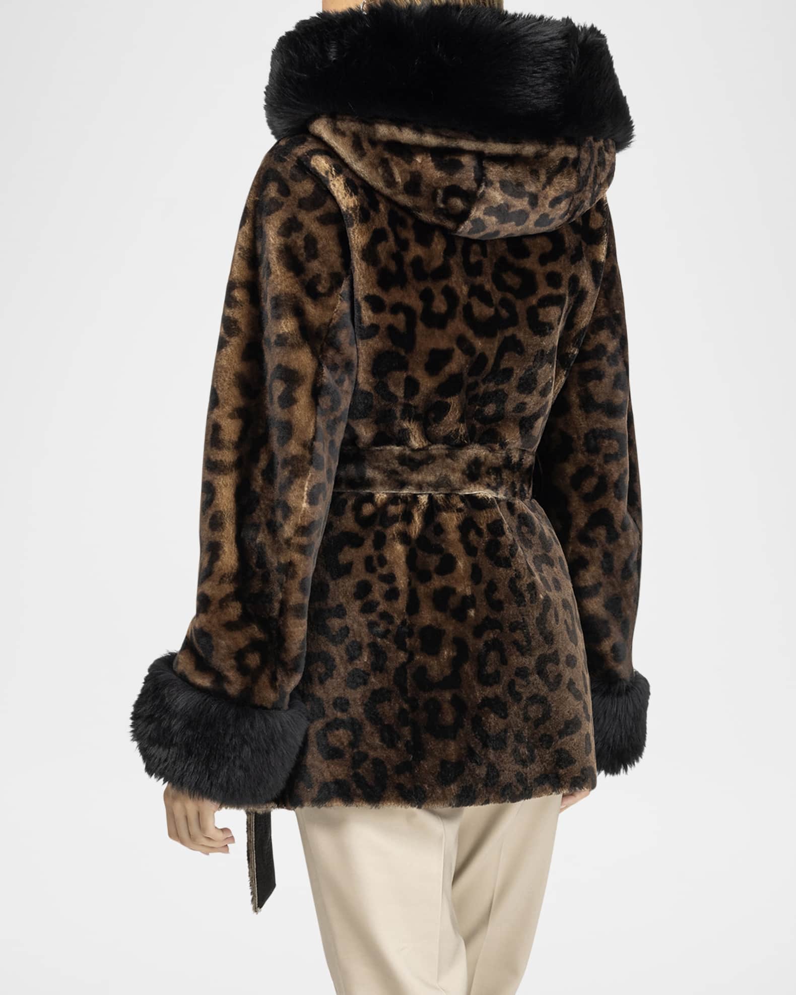 Gorski Hooded Lamb Shearling Parka with Merinillo Lamb Shearling Trim ...