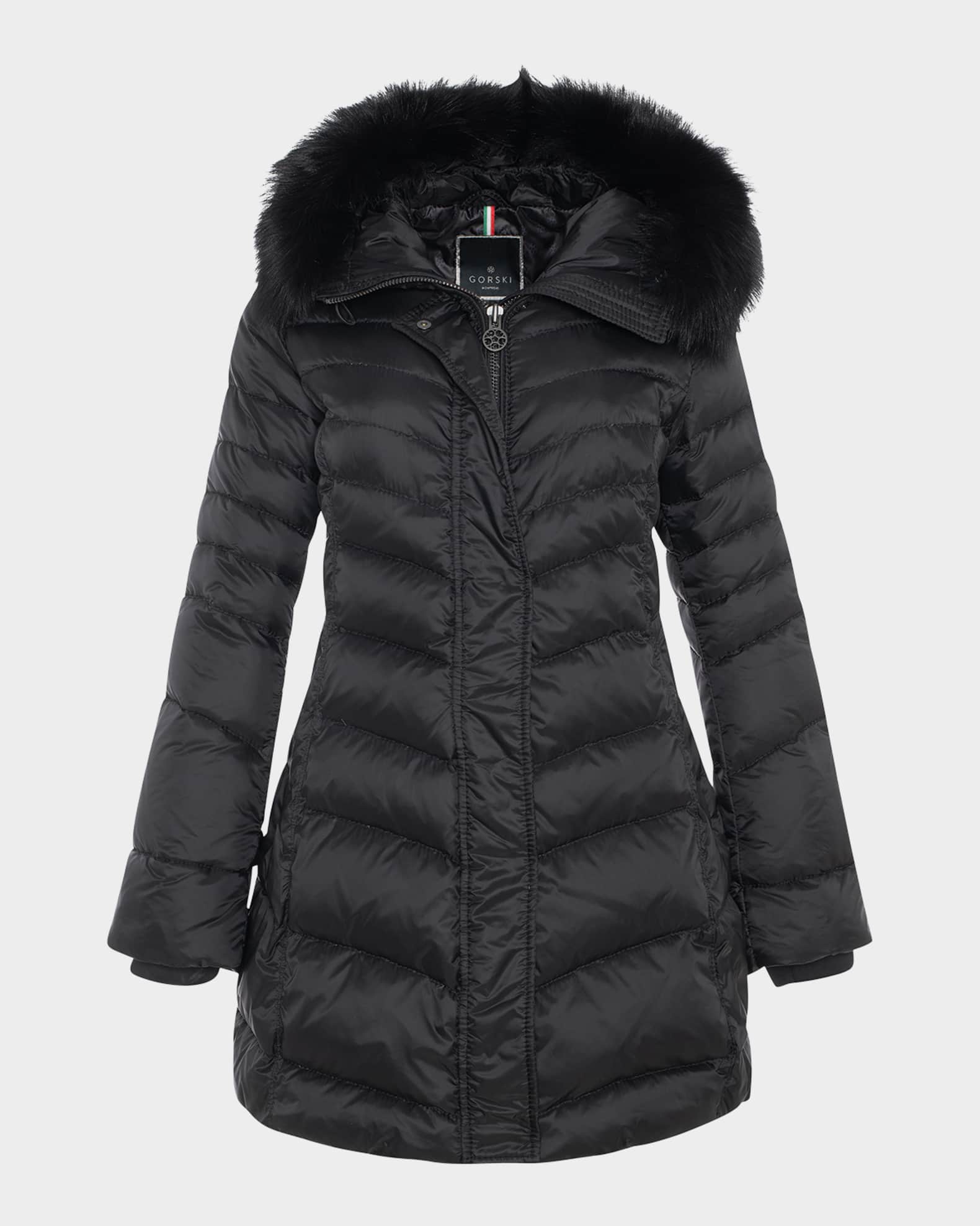 Gorski Apres-Ski Jacket With Detachable Toscana Lamb Shearling Hood ...