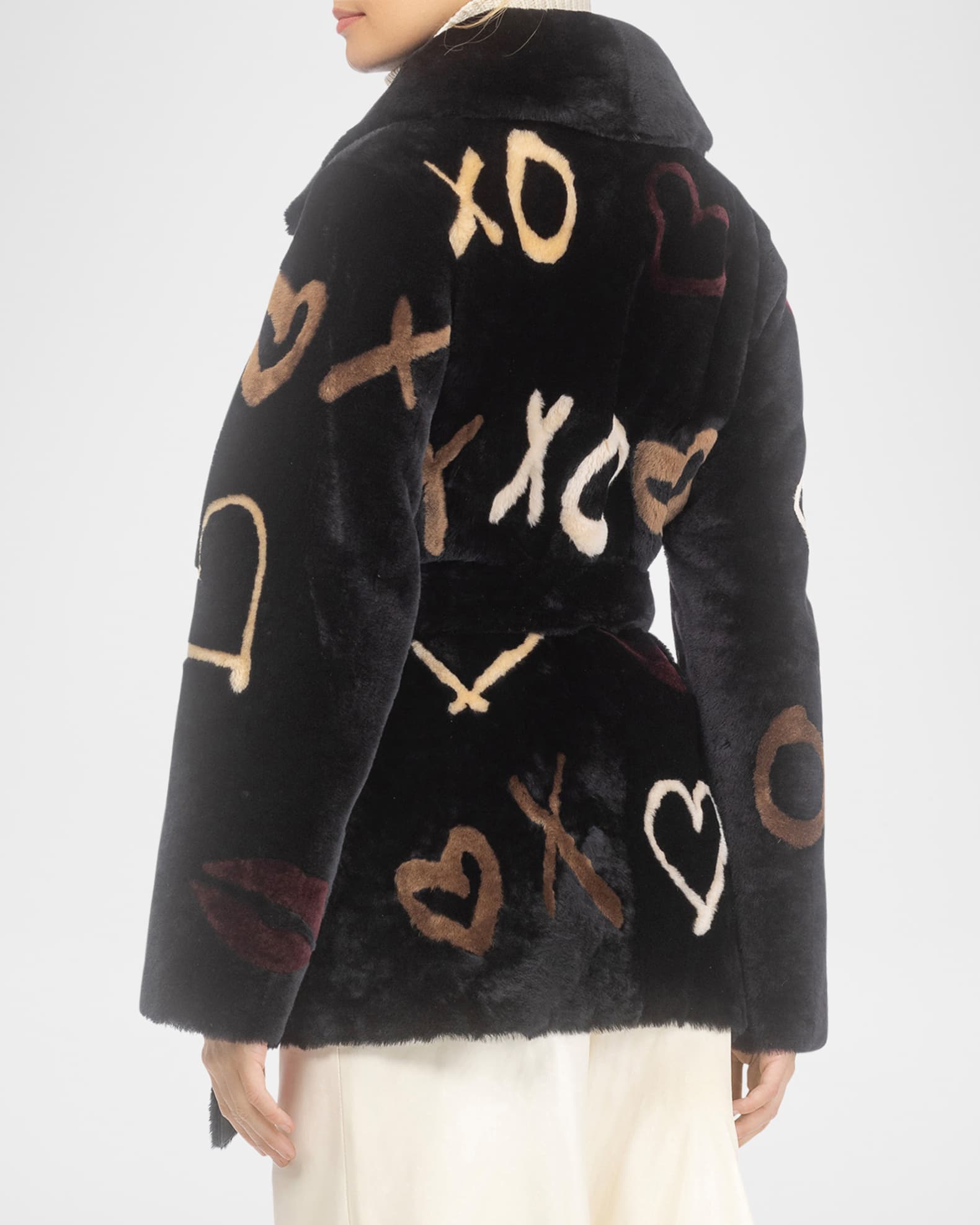 Gorski Reversible Merino Shearling Lamb Jacket With Belt | Neiman Marcus