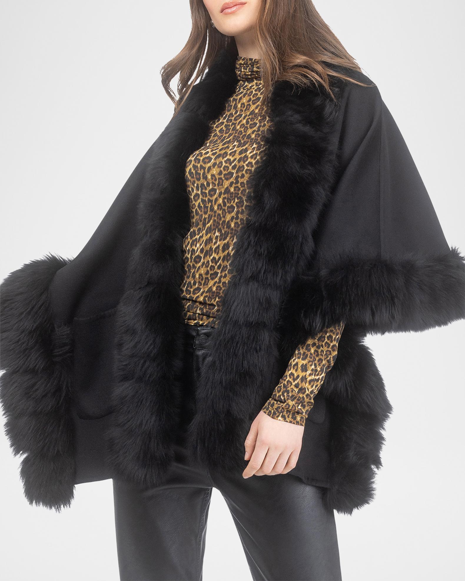Gorski Reversible Loro Piana Cashmere-Wool Shawl with Merinillo Lamb ...