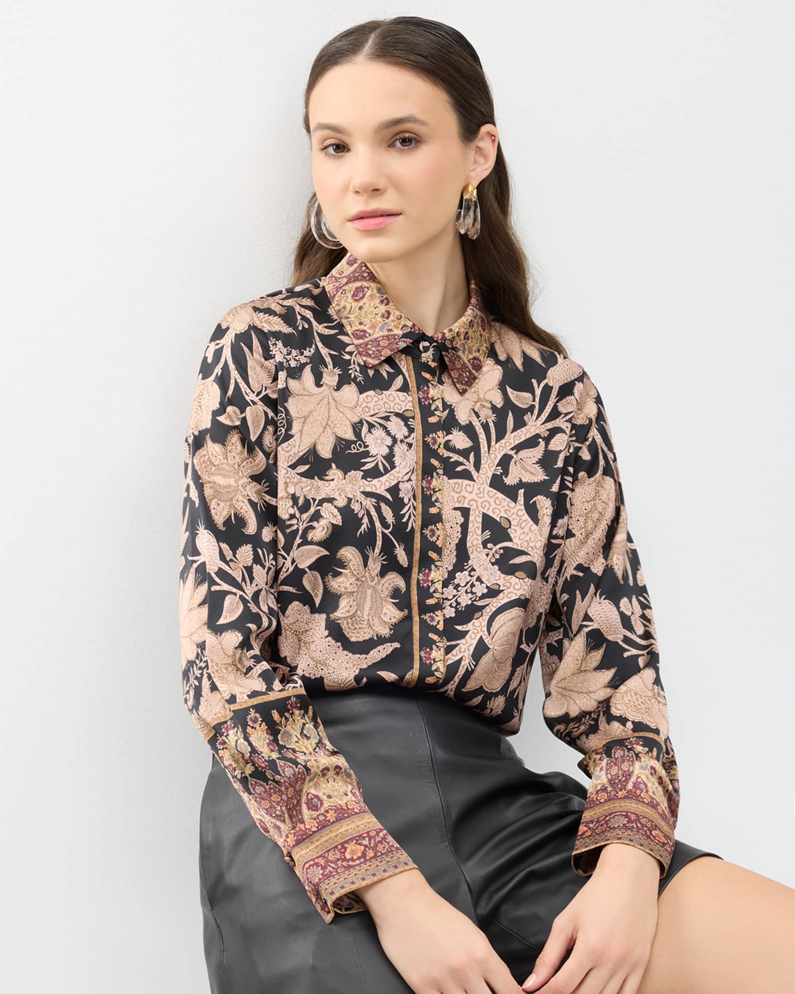 Kobi Halperin Hallow Floral Button-Down Shirt | Neiman Marcus