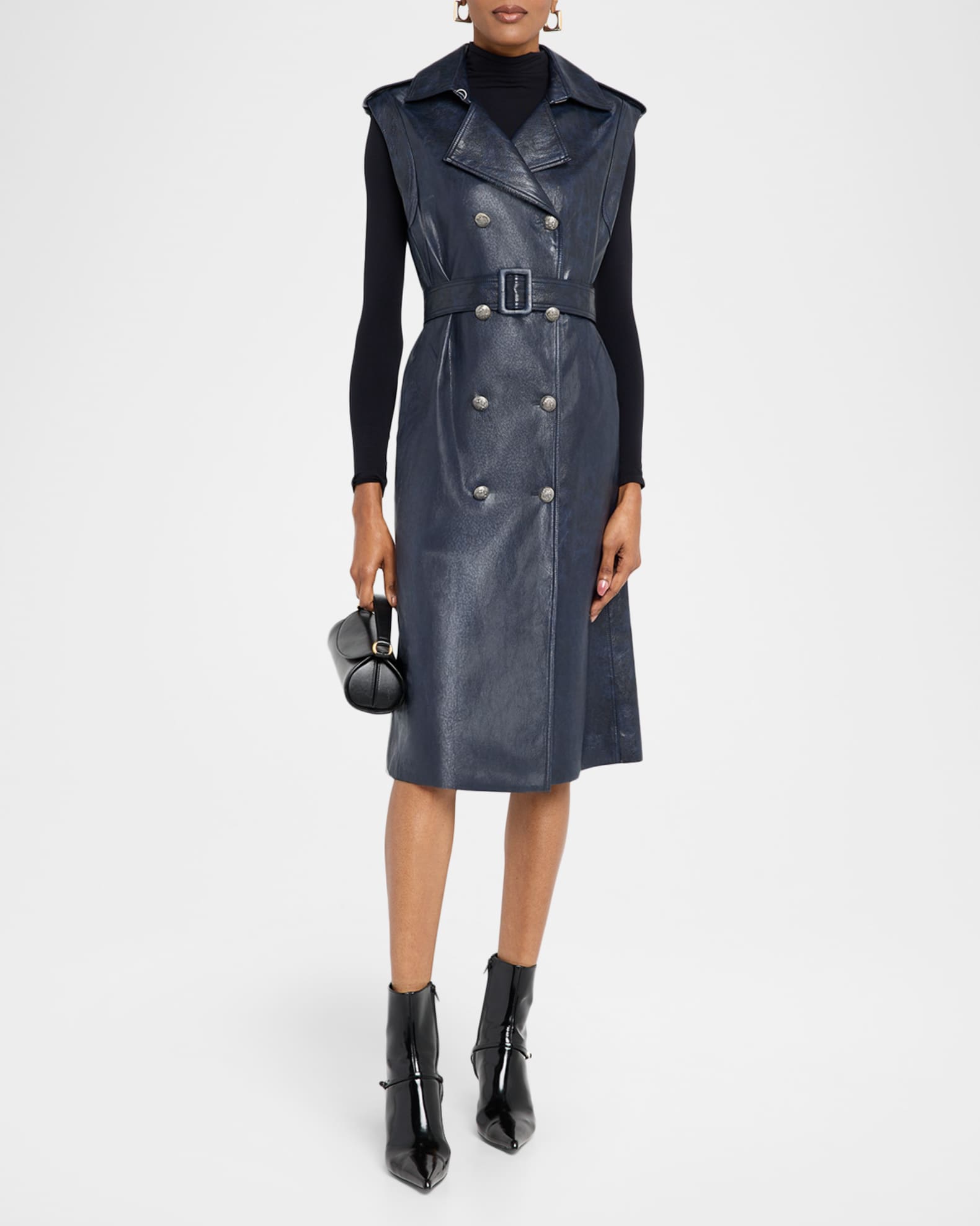 Kobi Halperin Val Double-Breasted Midi Coat Dress | Neiman Marcus