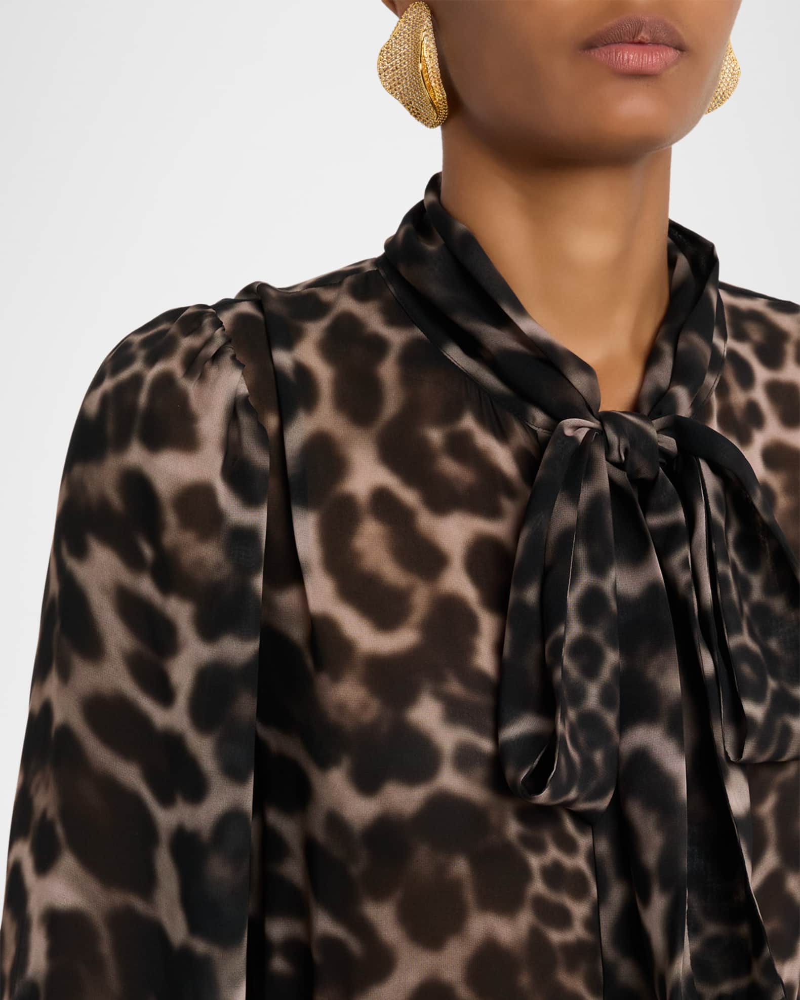 Kobi Halperin Baird Tiered Animal-Print Maxi Dress | Neiman Marcus