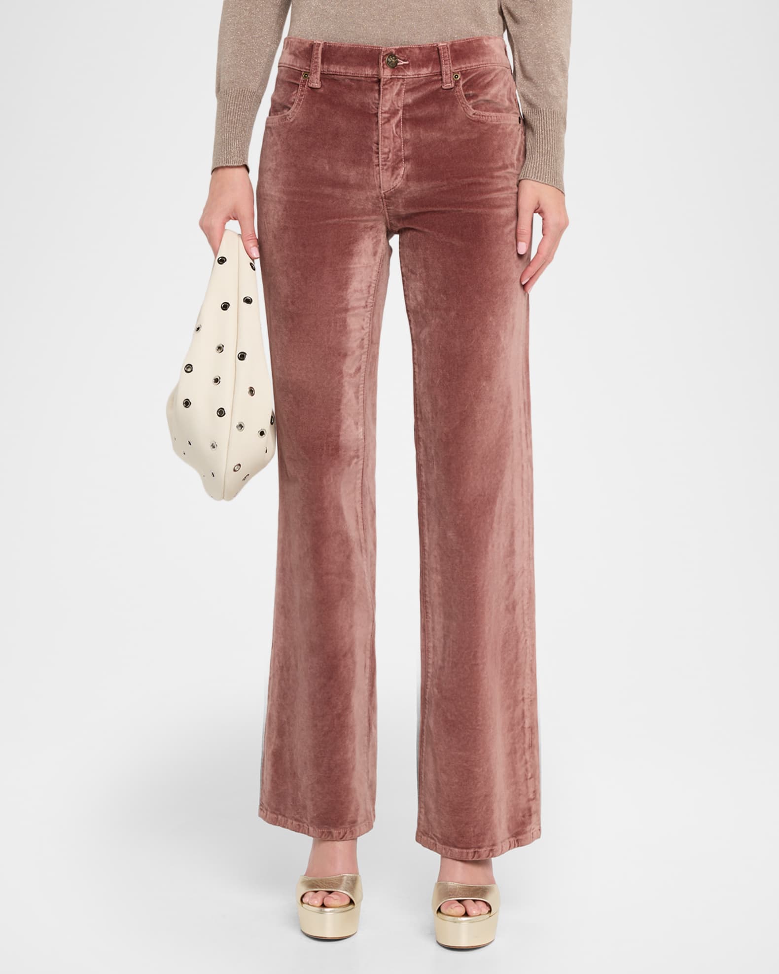 Kobi Halperin Ruby Straight-Leg Stretch Cotton Pants | Neiman Marcus